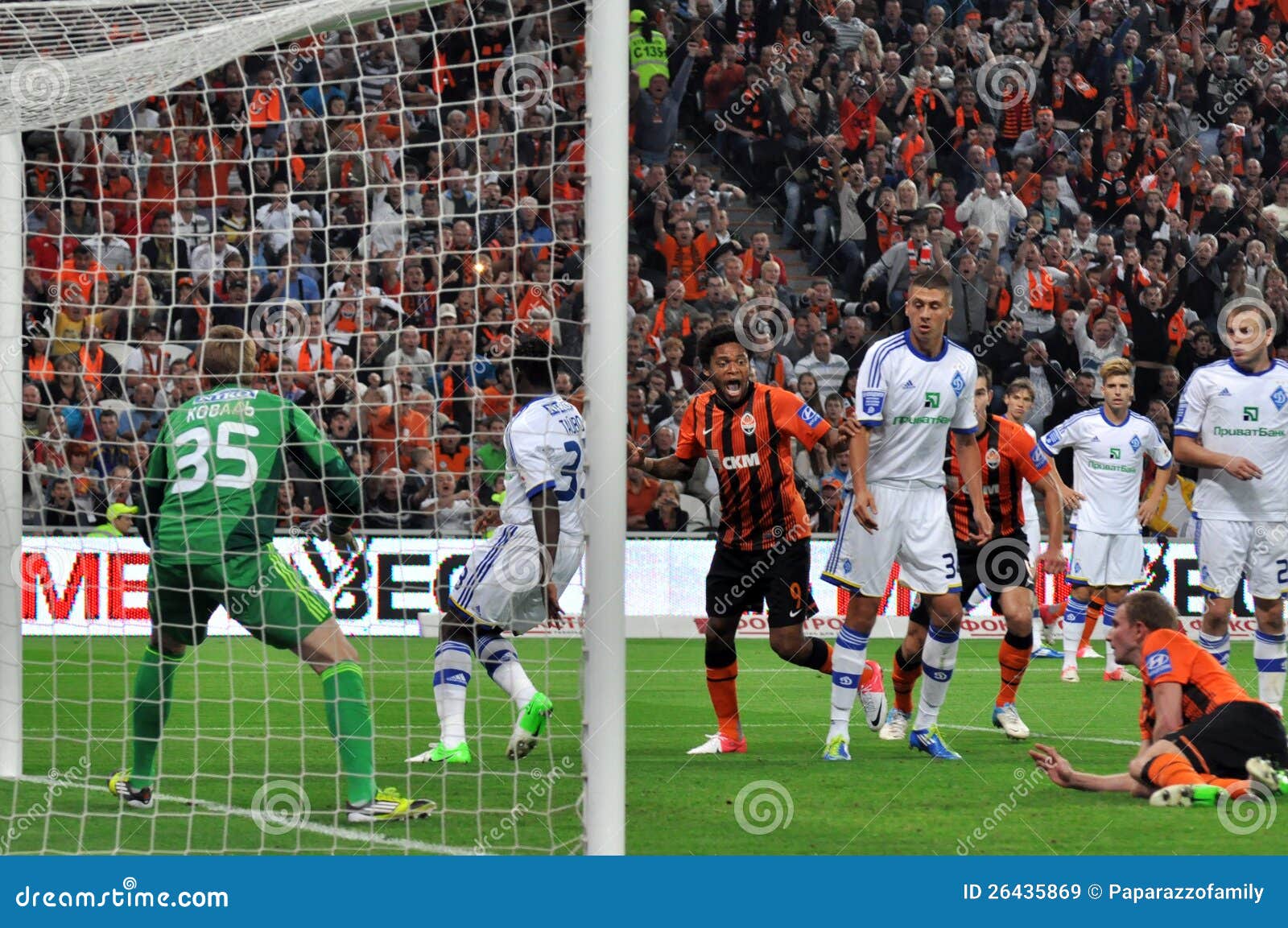 Moment of goal editorial stock image. Image of black - 26435869