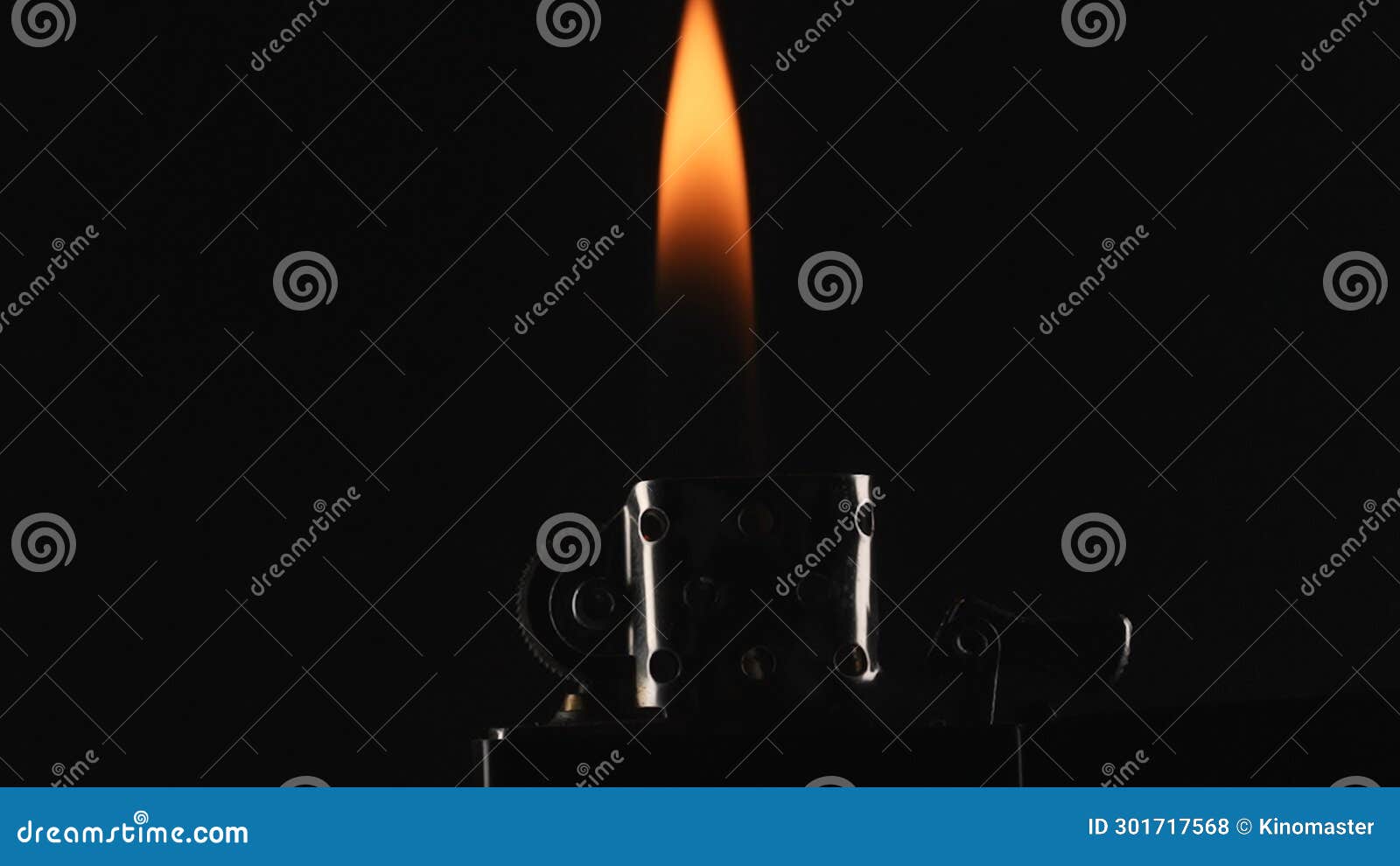 The Moment of Ignition and Burning of a Gasoline Lighter is Captured on ...