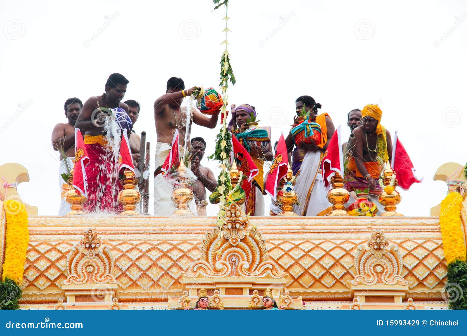 Moment of Indian Temple Opening Ceremony Editorial Stock Image - Image ...