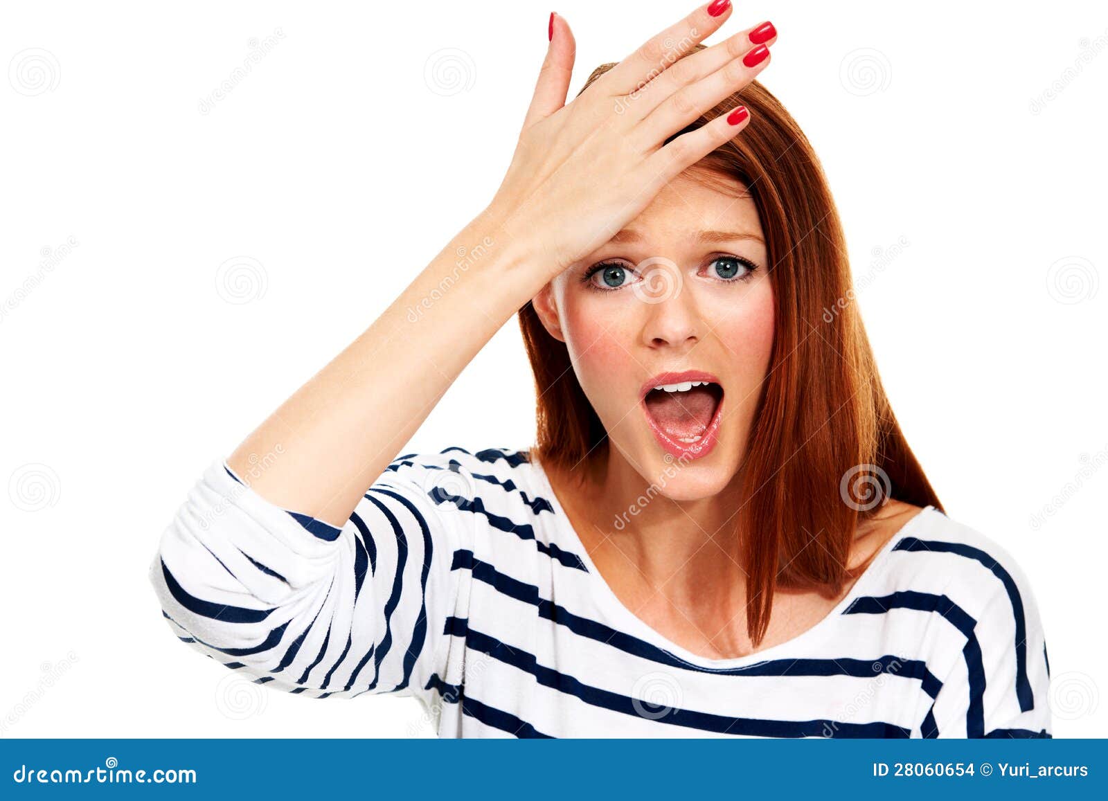 Moment of realisation stock photo. Image of regret, attractive - 28060654