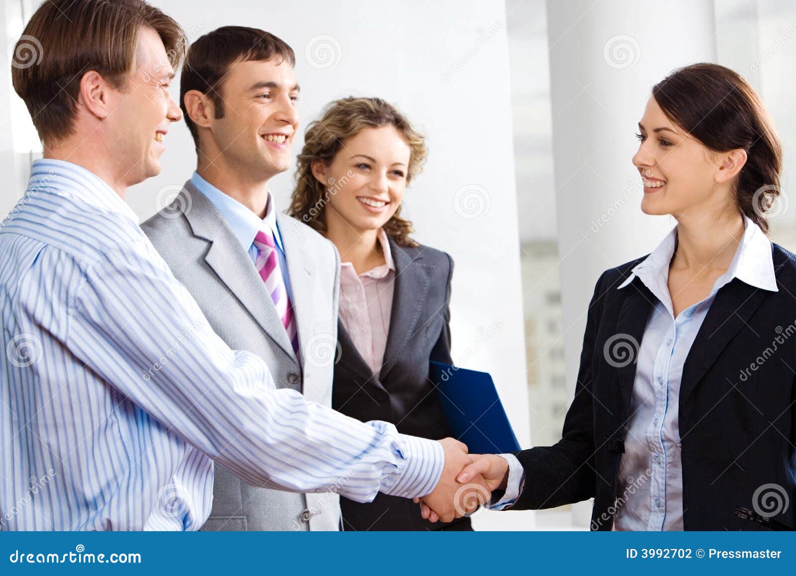 Moment of sale stock photo. Image of corporate, adult - 3992702