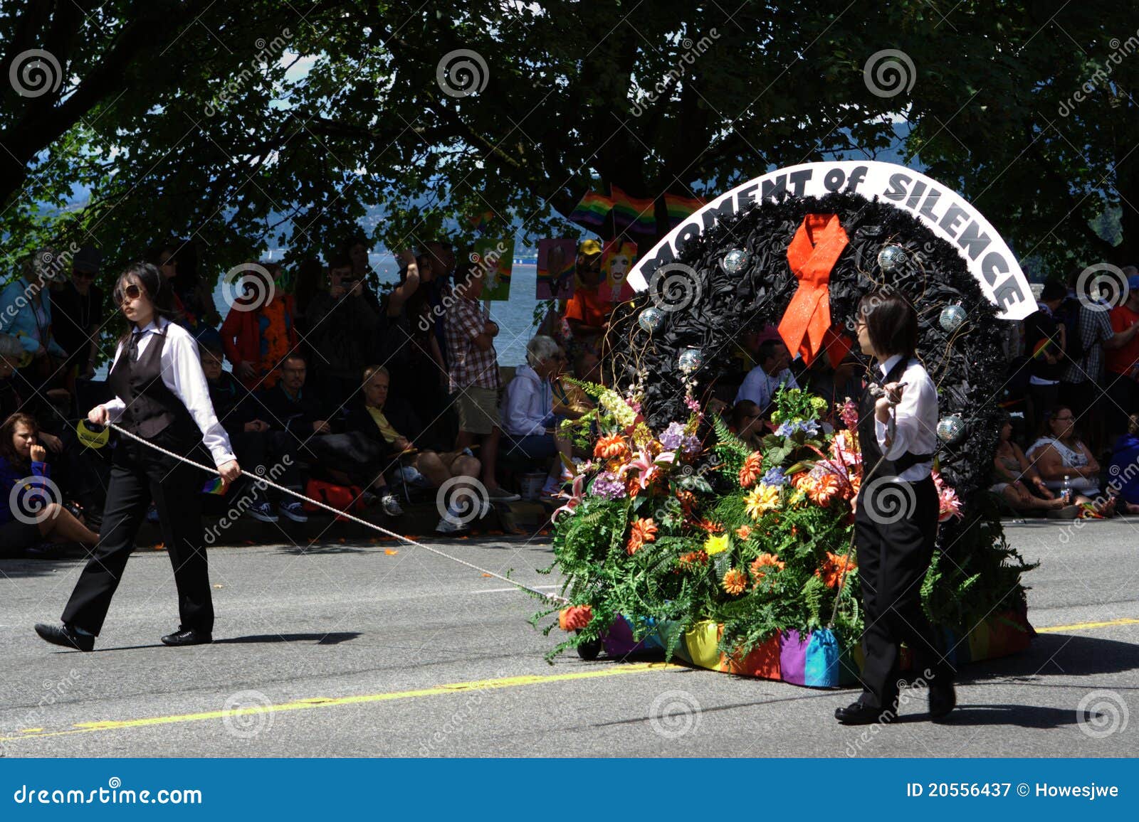 Moment of Silence, Vancouver Pride Parade Editorial Photography - Image ...