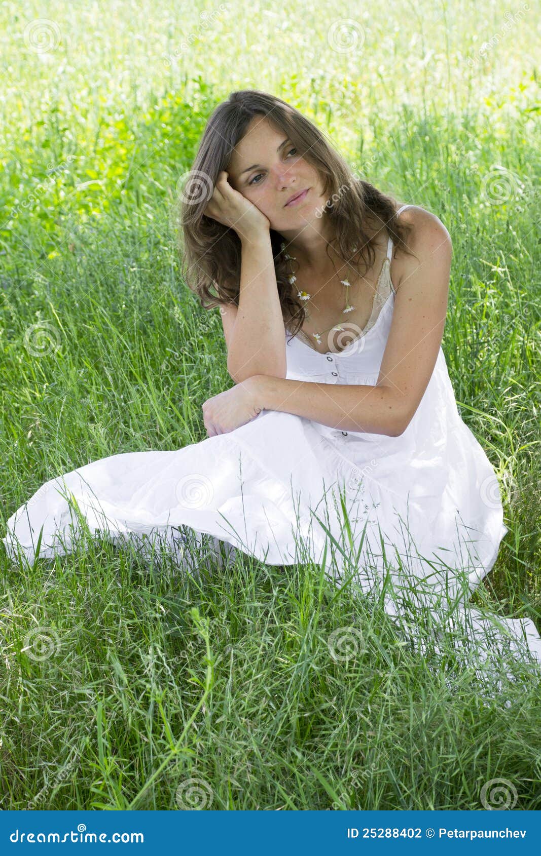 A moment to think stock photo. Image of countryside, flower - 25288402