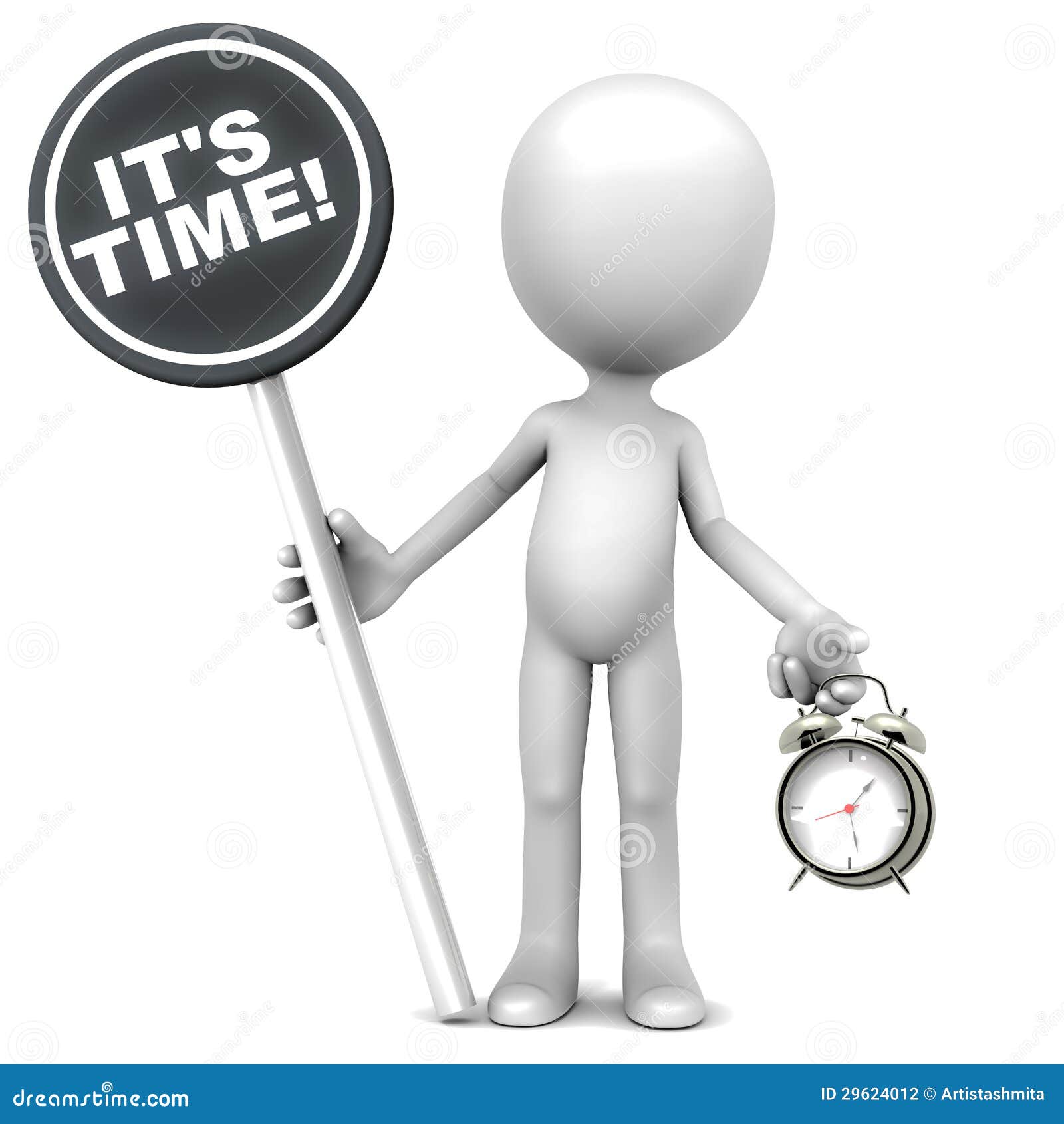 Momento adecuado stock de ilustración. Ilustración de alarmar - 29624012