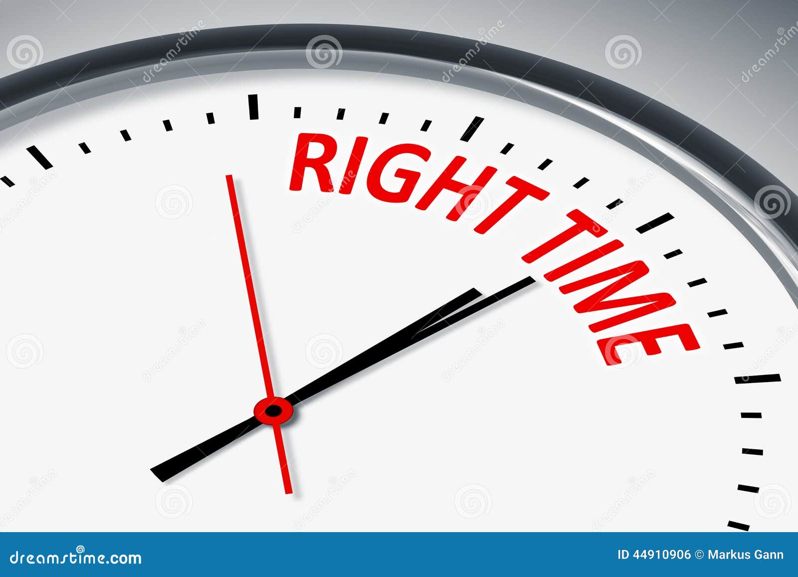 Momento adecuado stock de ilustración. Ilustración de cambio - 44910906