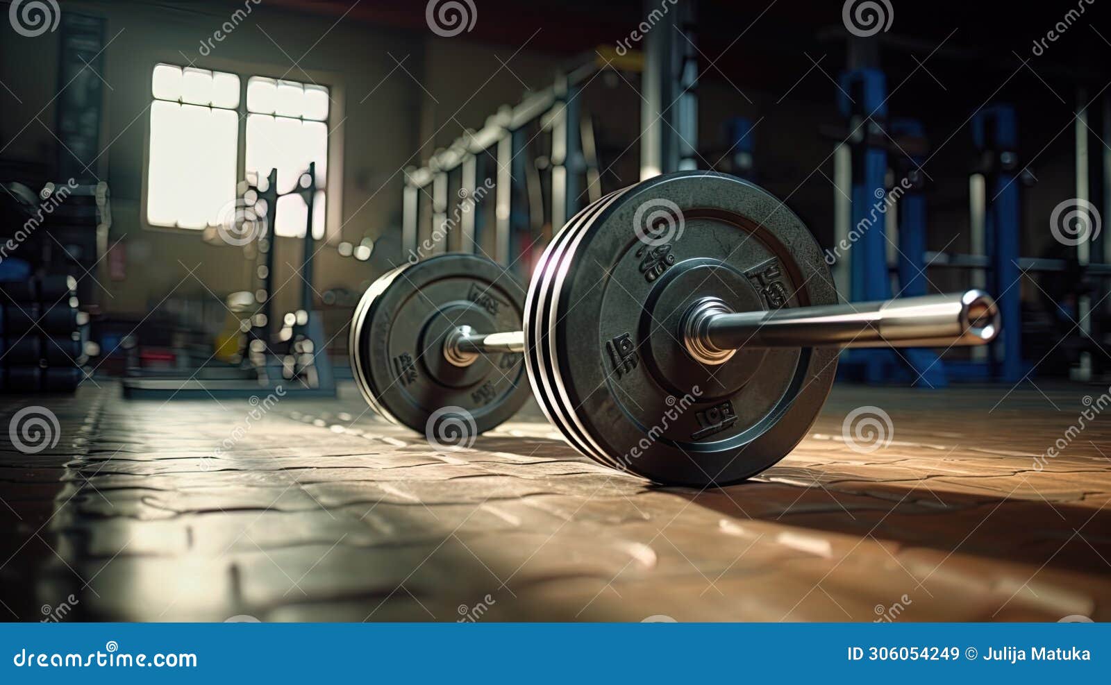 Moments of the Strength Training Process in the Hall Stock Illustration ...