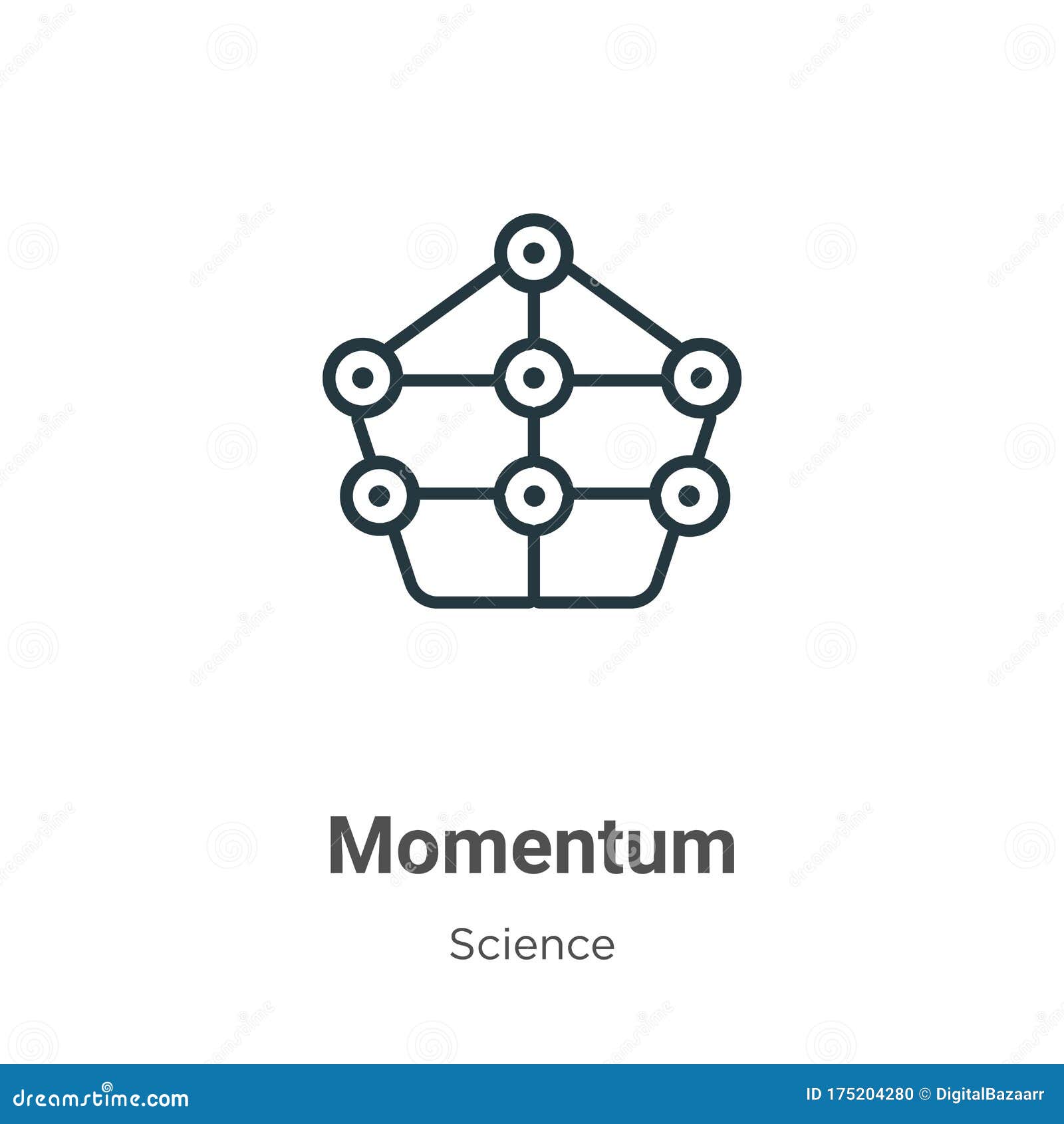 Momentum Line Icons Collection. Thrust, Impetus, Acceleration, Force ...