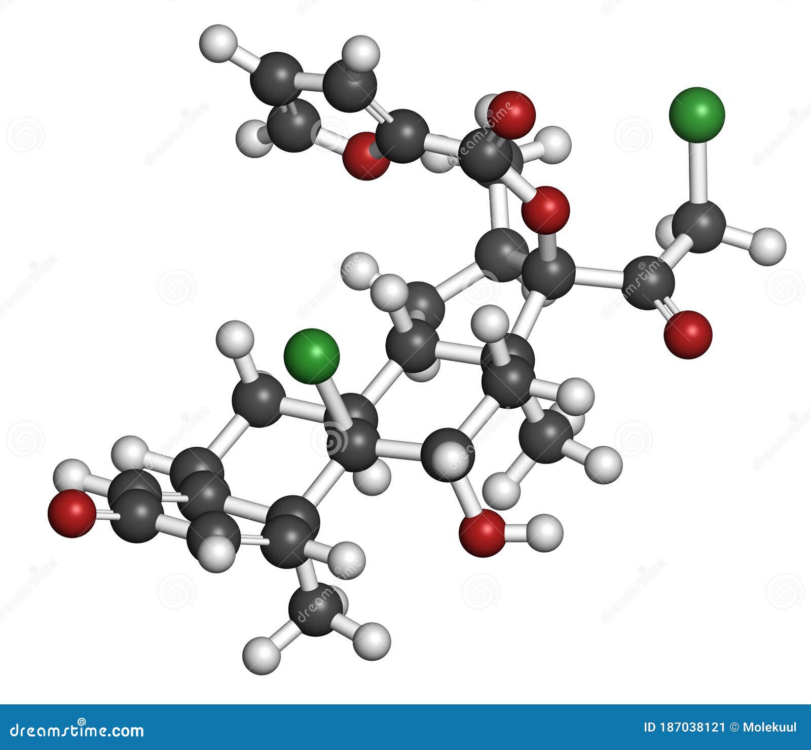 Mometasone Furoate Steroid Drug Molecule Prodrug Of Mometasone 3d