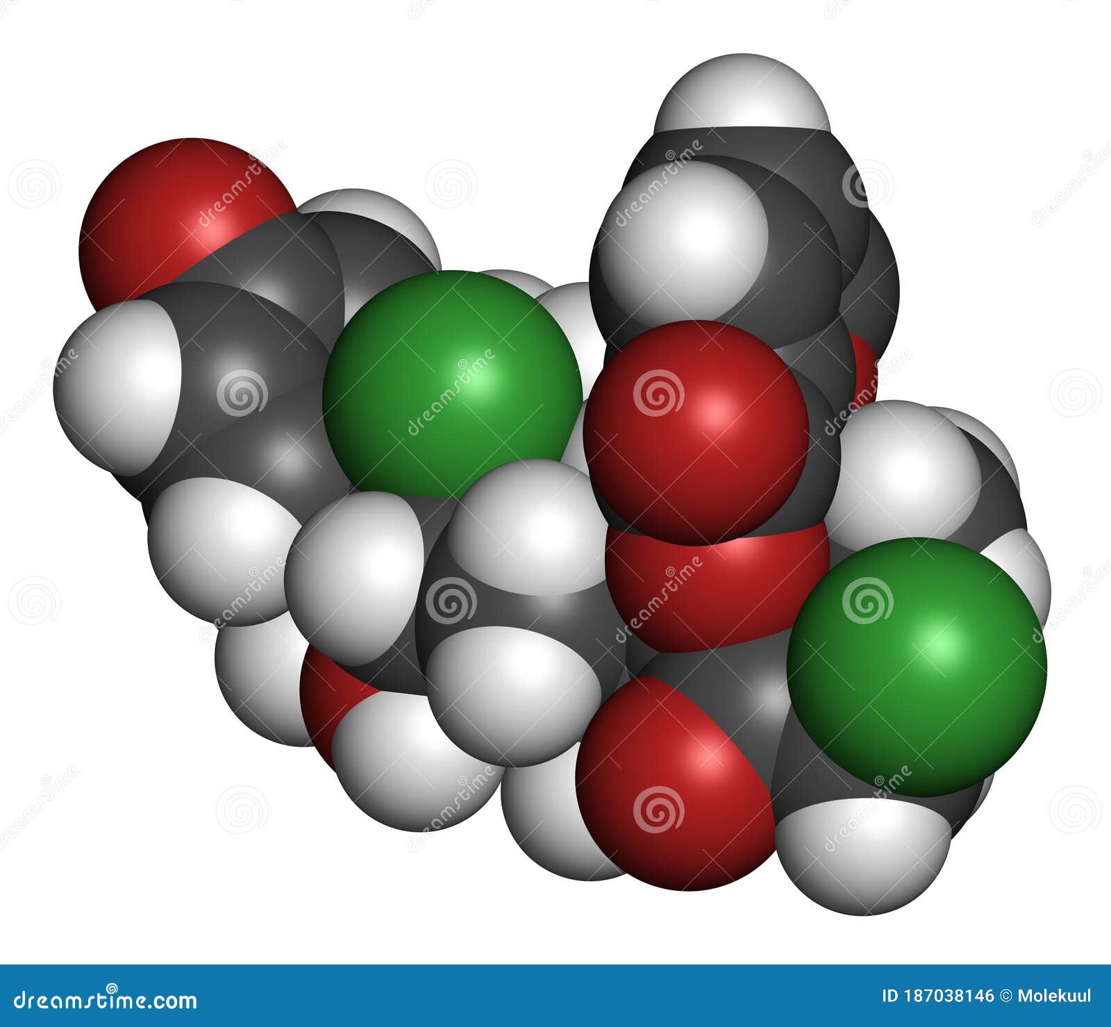 Mometasone Furoate Steroid Drug Molecule Prodrug Of Mometasone 3d