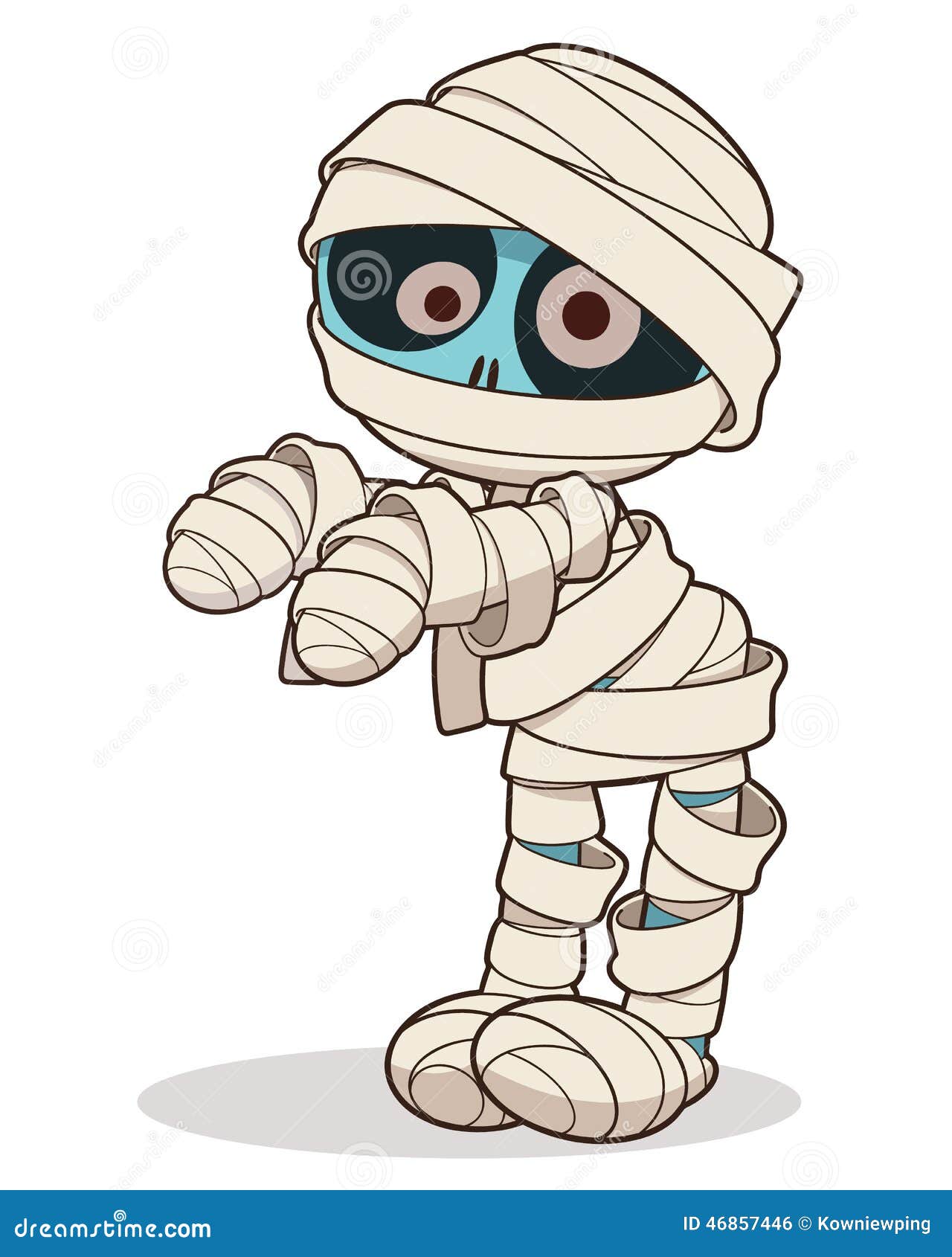 Momia stock de ilustración. Ilustración de asustado, octubre - 46857446