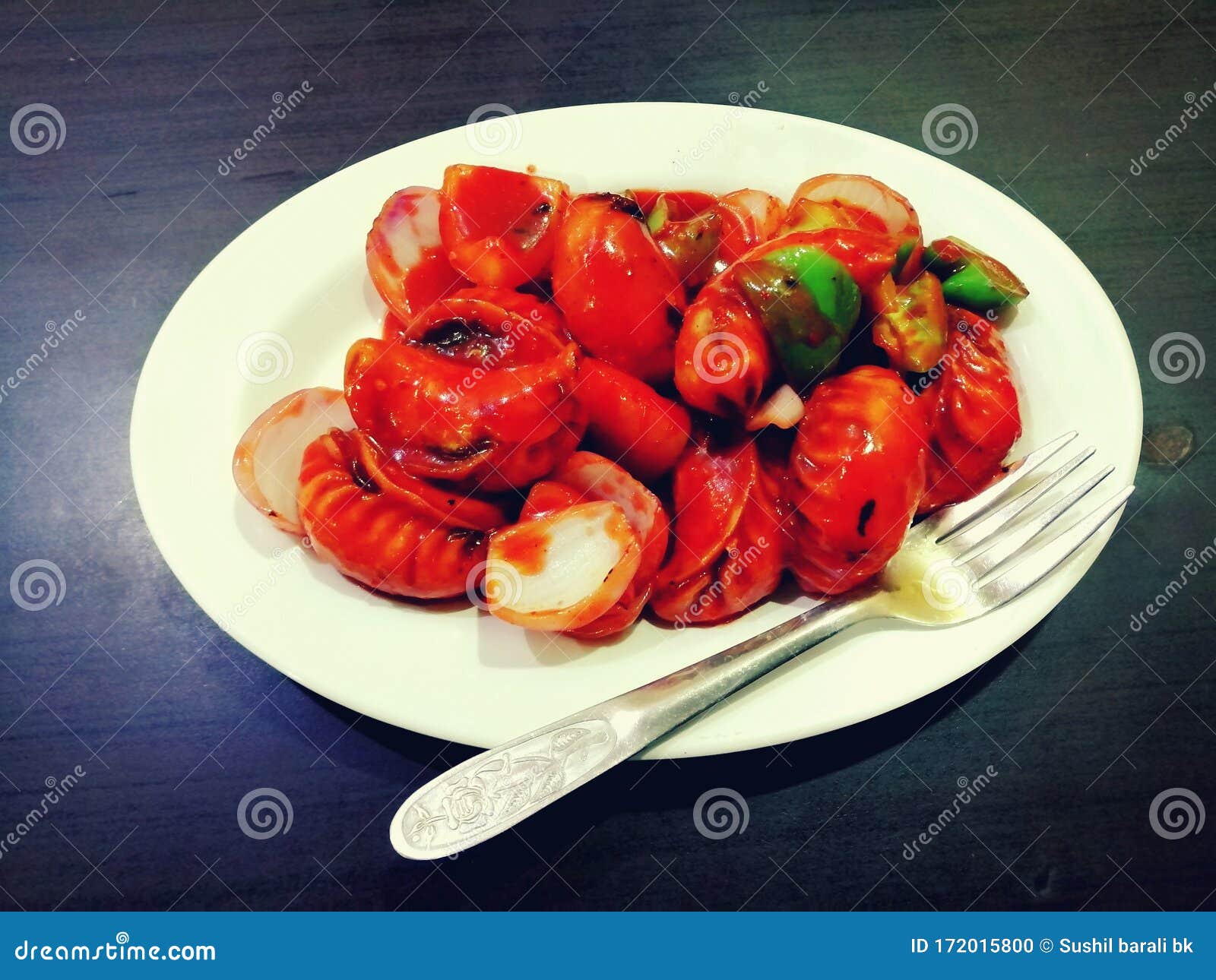 Momo chicken chilli stock photo. Image of momos, food - 172015800