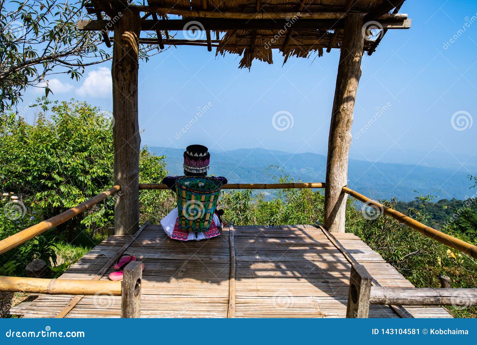 Mon Cham View Point in Chiangmai Province Stock Image - Image of foggy ...