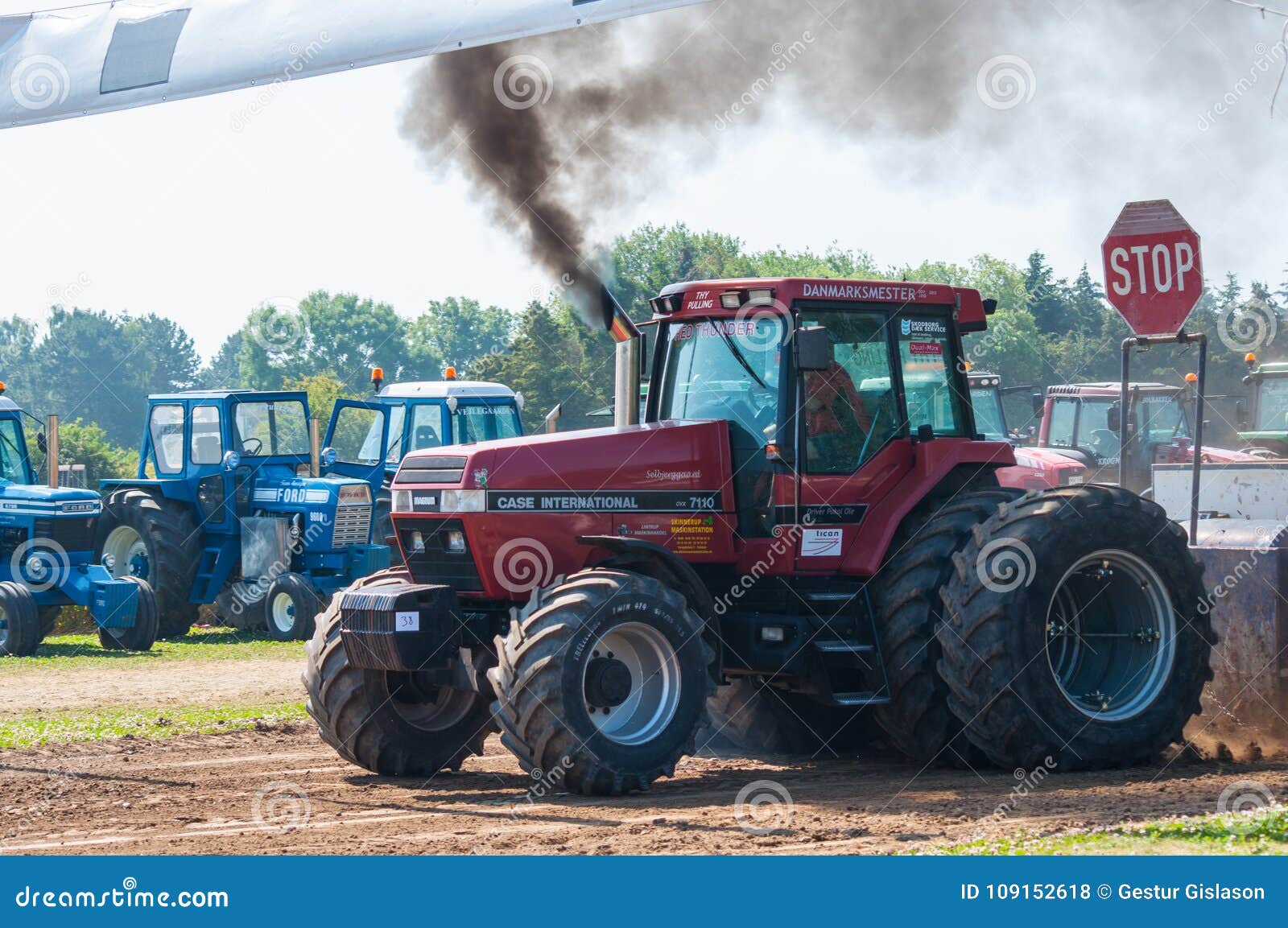 Tractor Pulling Competition Editorial Stock Photo - Image of case ...