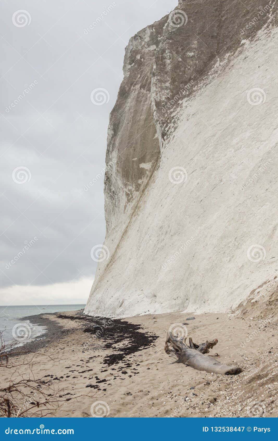 Mon, Denmark - White Cliffs Stock Image - Image of coastline, blue ...