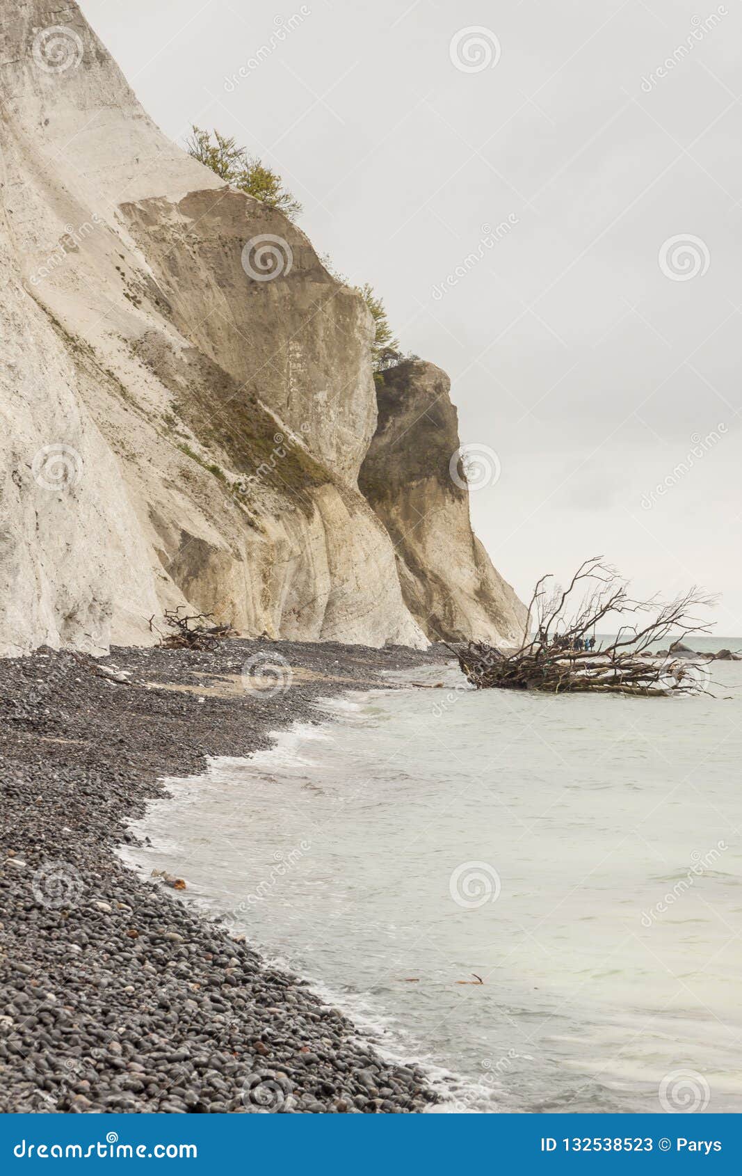Mon, Denmark - White Cliffs Stock Image - Image of water, scenic: 132538523