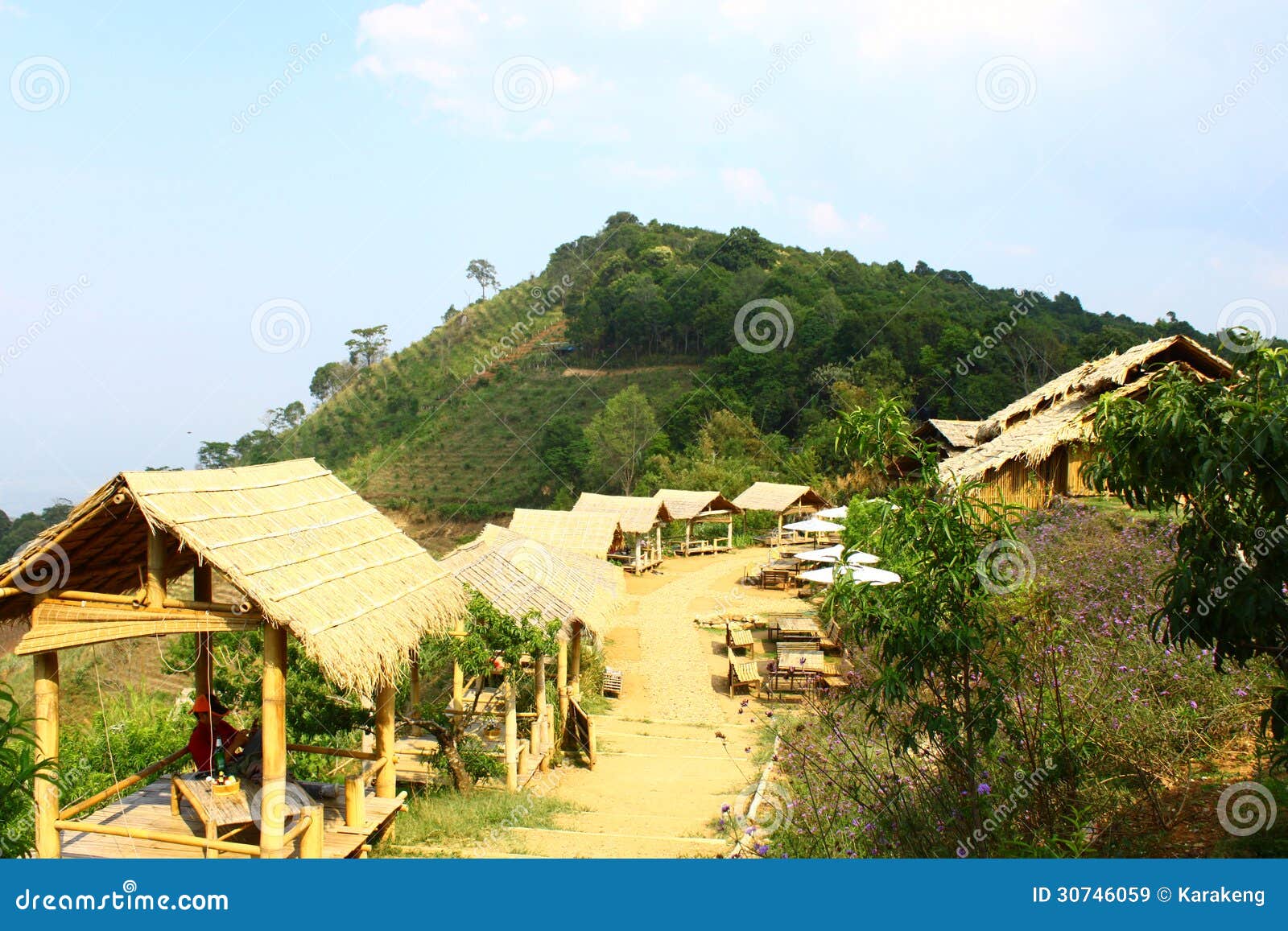 Mon Jam Chiang Mai Thailand Stock Image - Image of evening, field: 30746059
