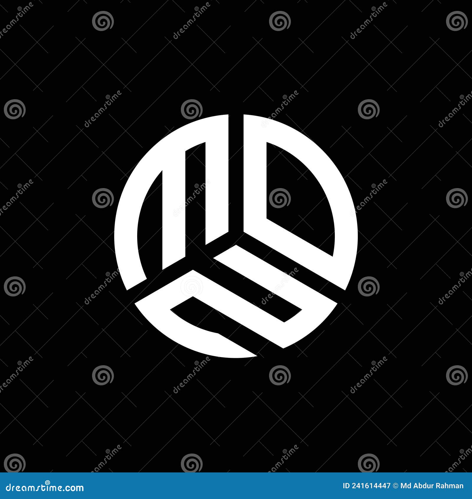 MON Letter Logo Design on Black Background. MON Creative Initials ...