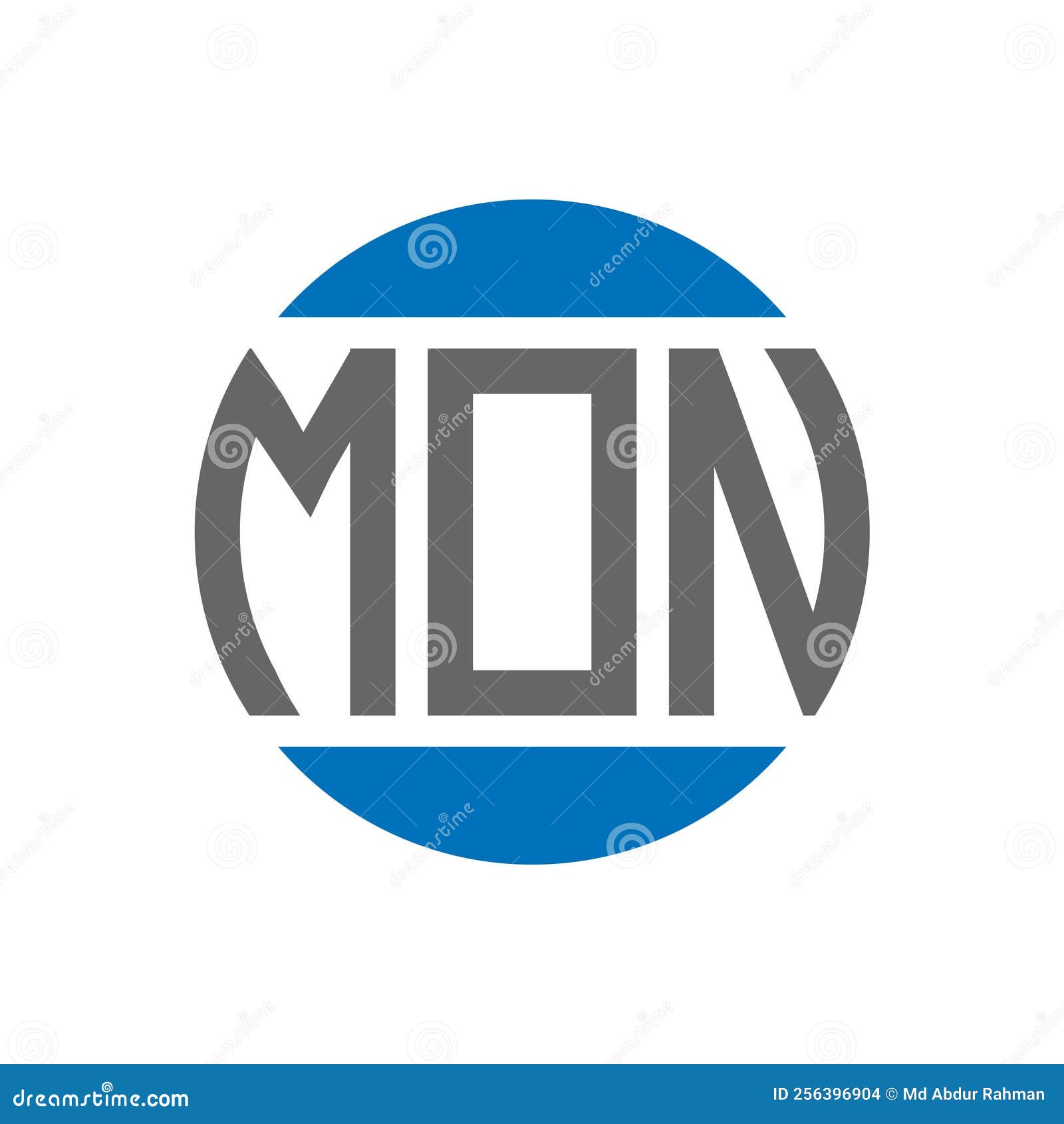 MON Letter Logo Design On White Background. MON Creative Initials ...