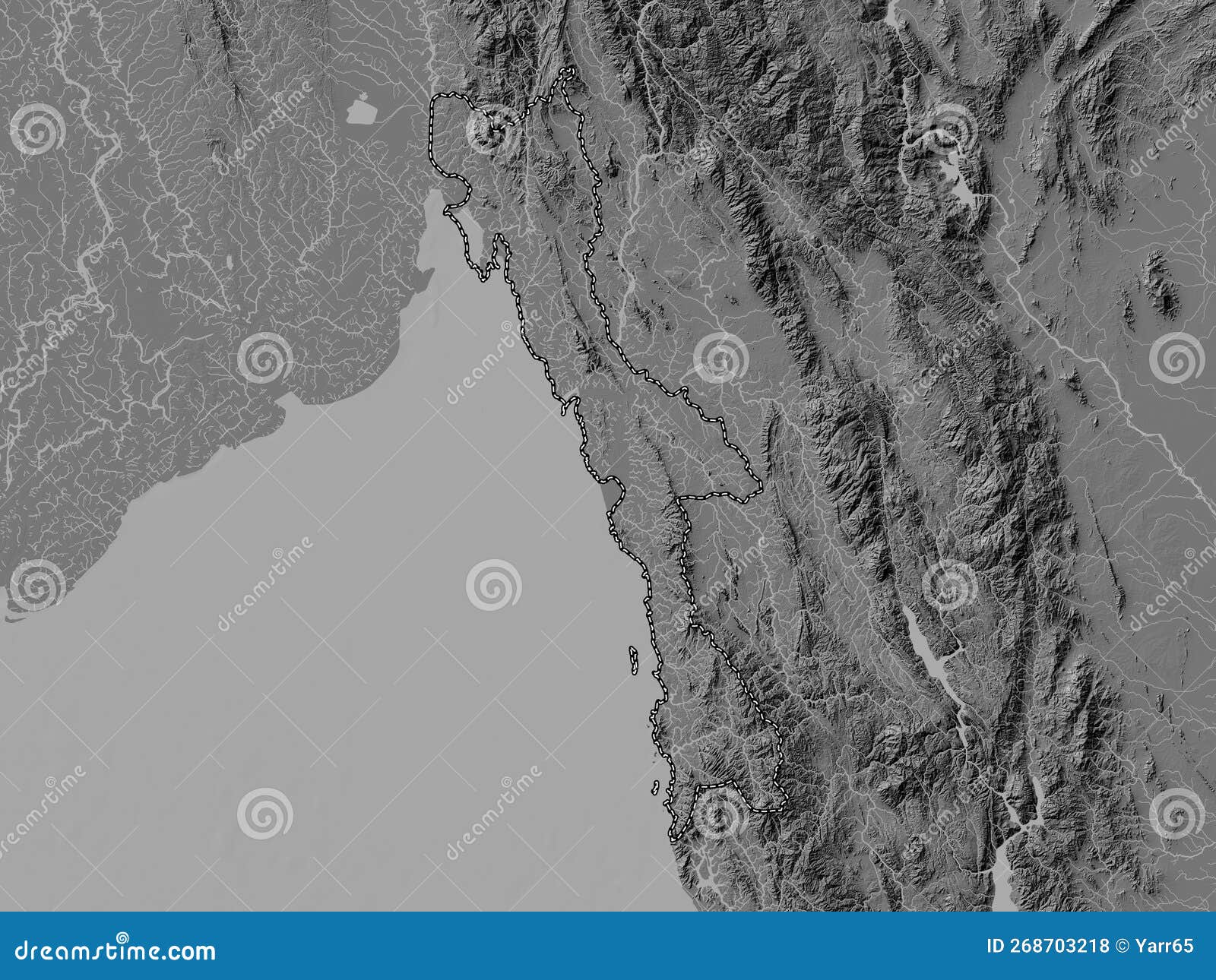 Mon, Myanmar. Bilevel. No Legend Stock Illustration - Illustration of ...