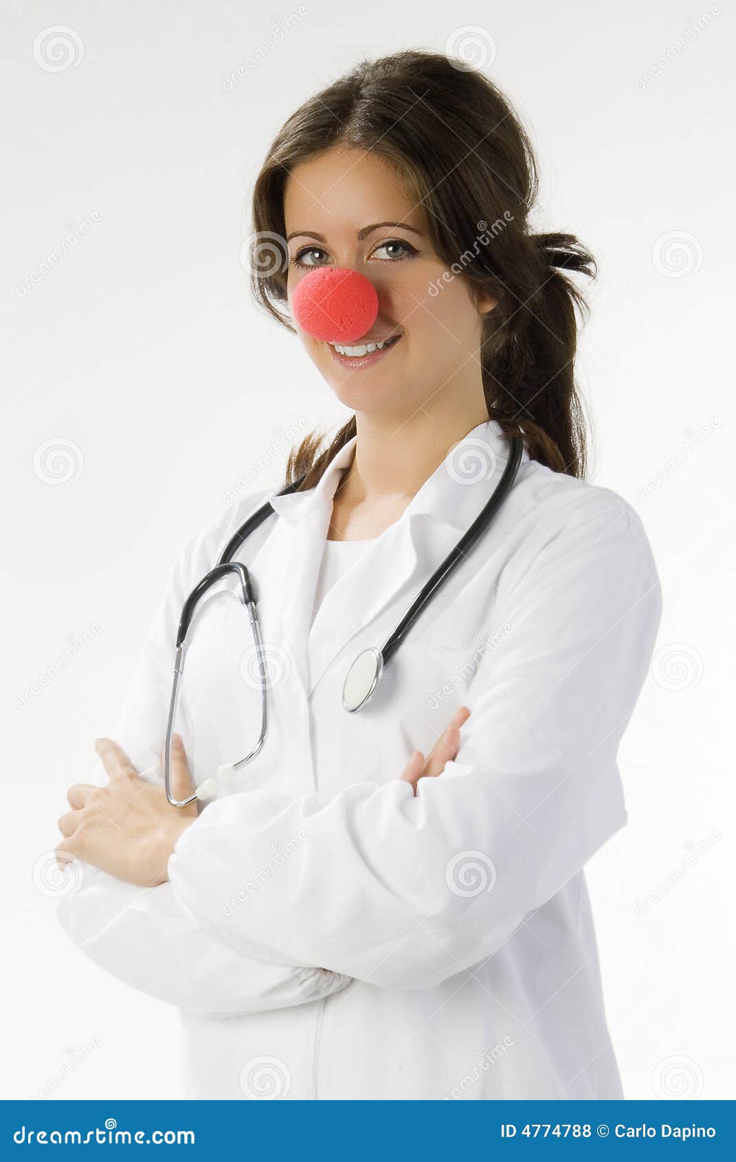 Mon nez rouge photo stock. Image du patient, carrière - 4774788