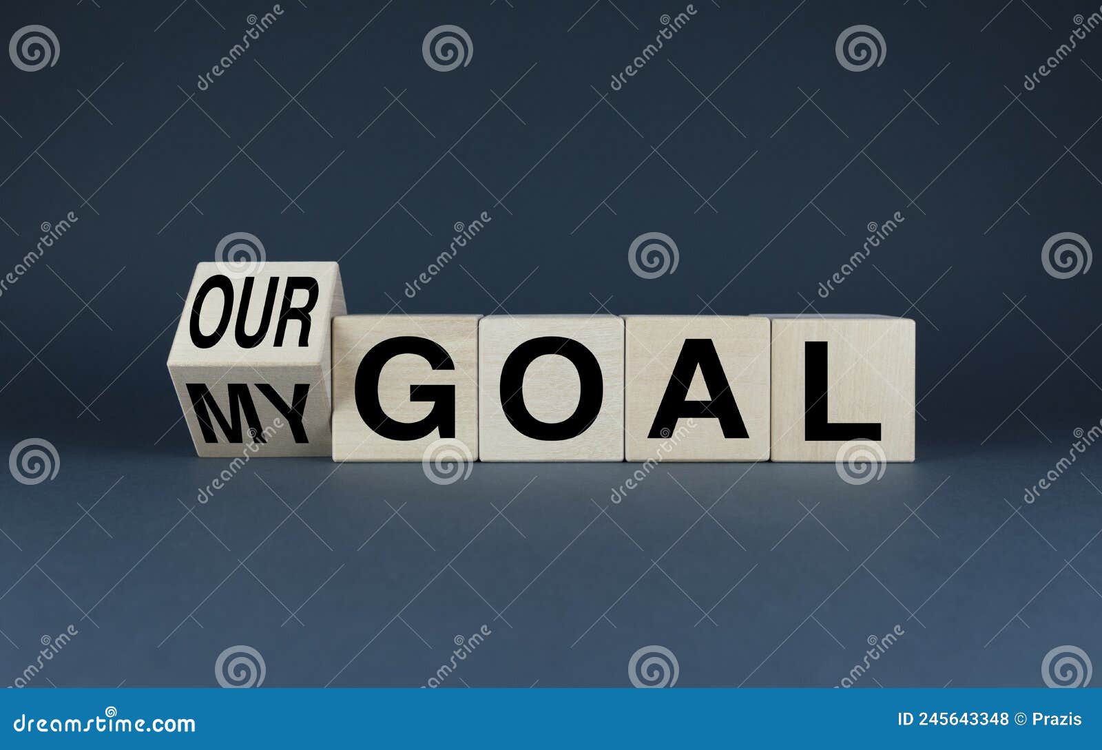 Mon Objectif Ou Notre Objectif. Les Cubes Forment Les Mots Mon but Ou ...