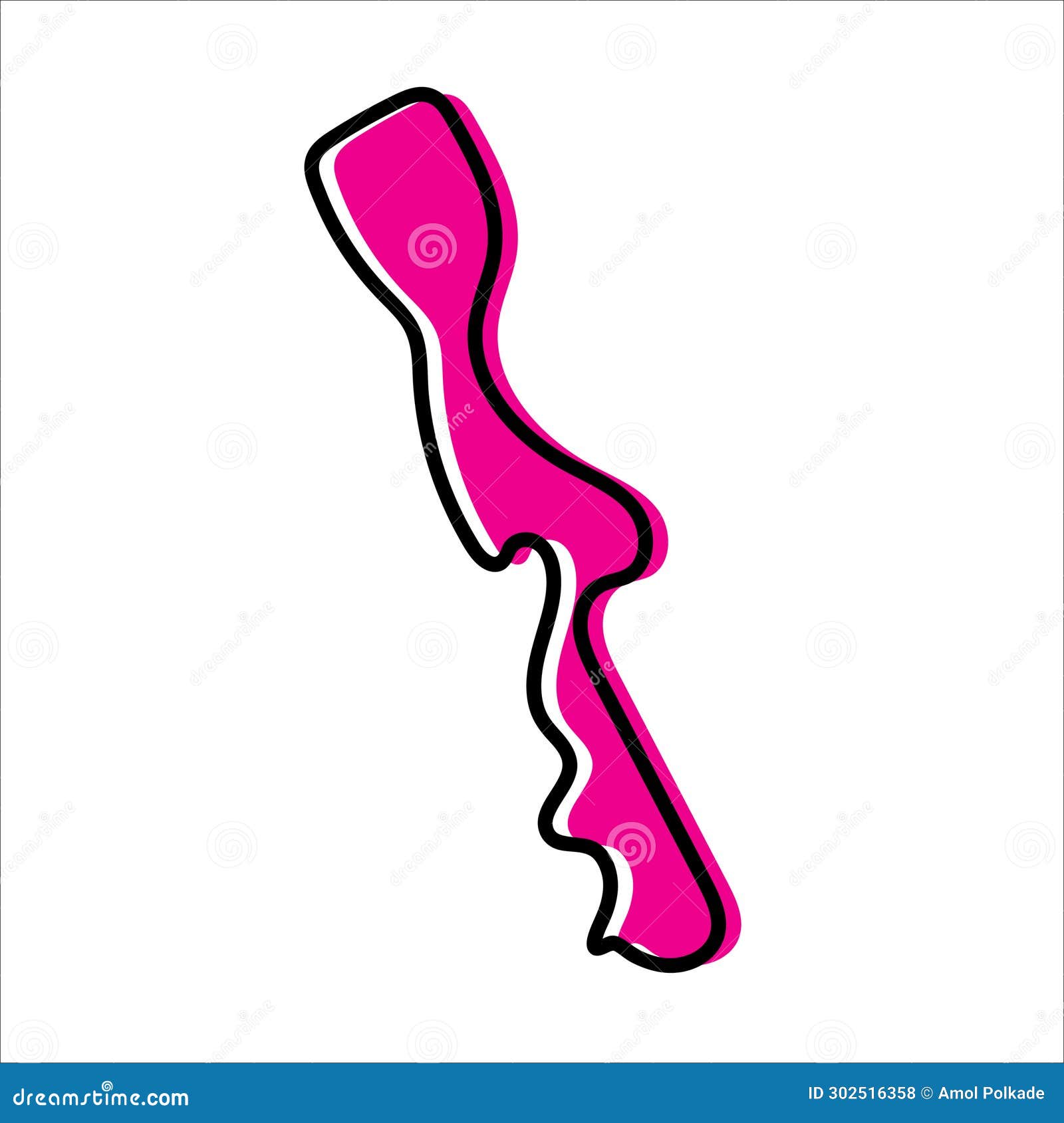 Mon State of Myanmar Vector Map Illustration Stock Vector ...