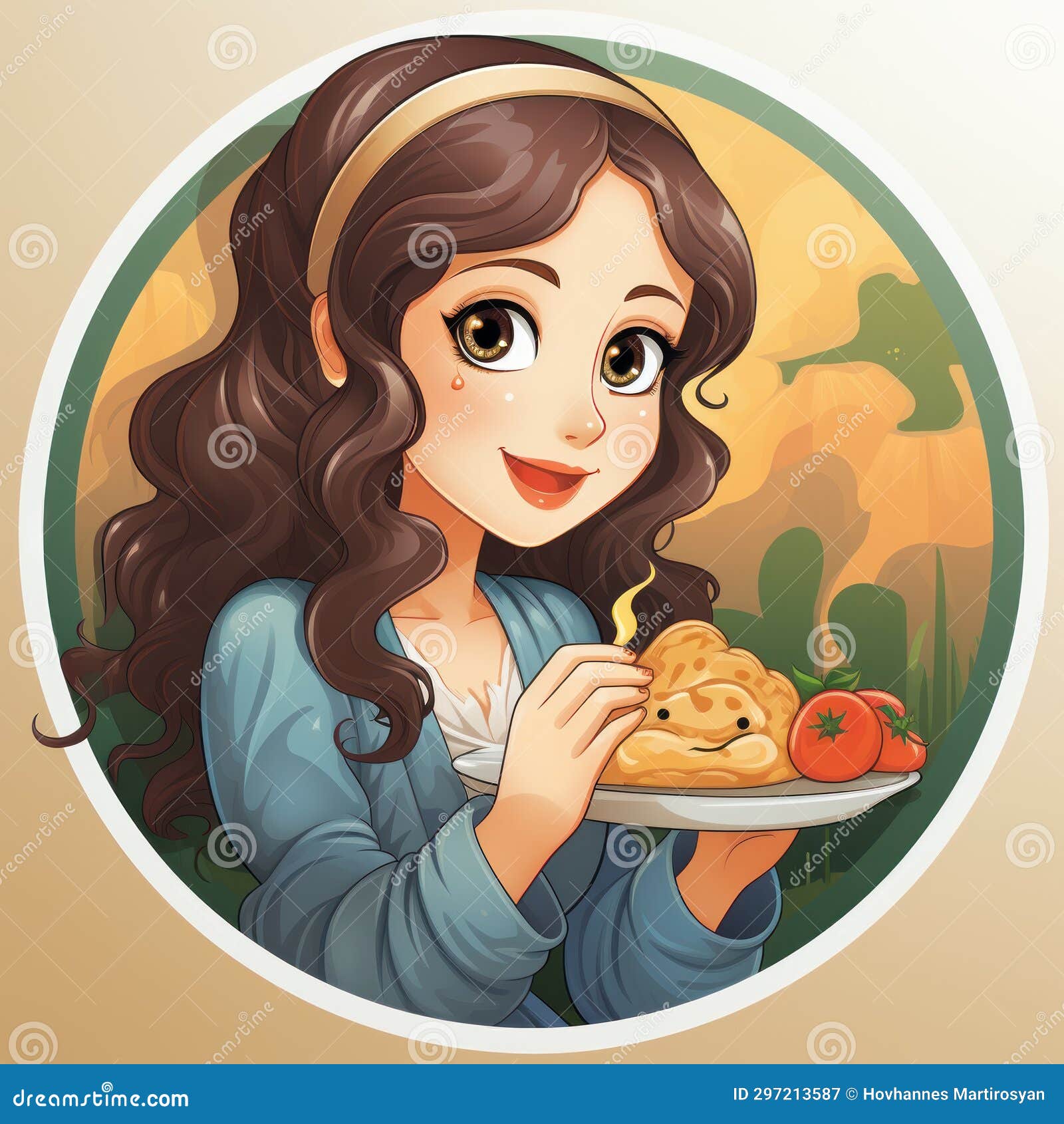 Mona Lisa Eating Pizza Mona Lisa S Portrait In A Pop Art Style Stock
