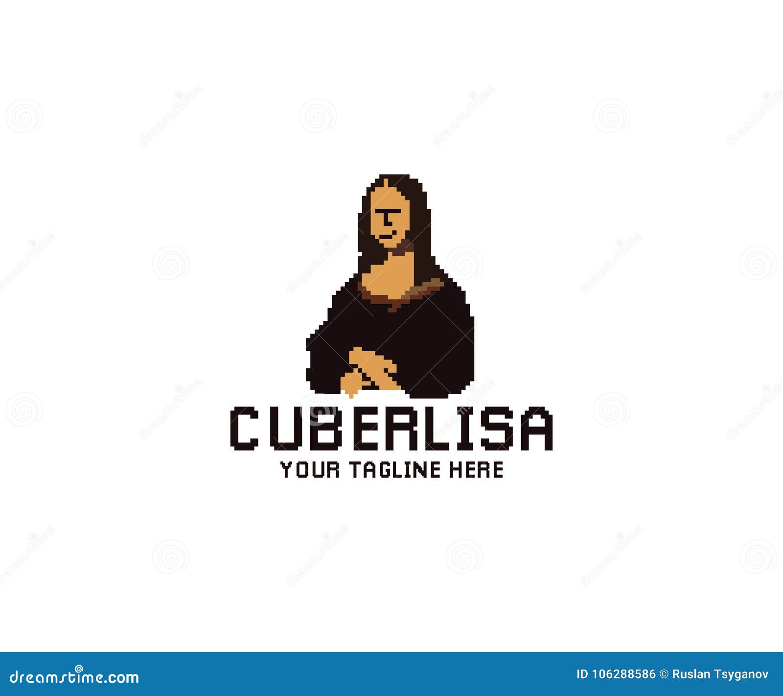 Mona Lisa Cartoon Illustration Line Art | CartoonDealer.com #236883135