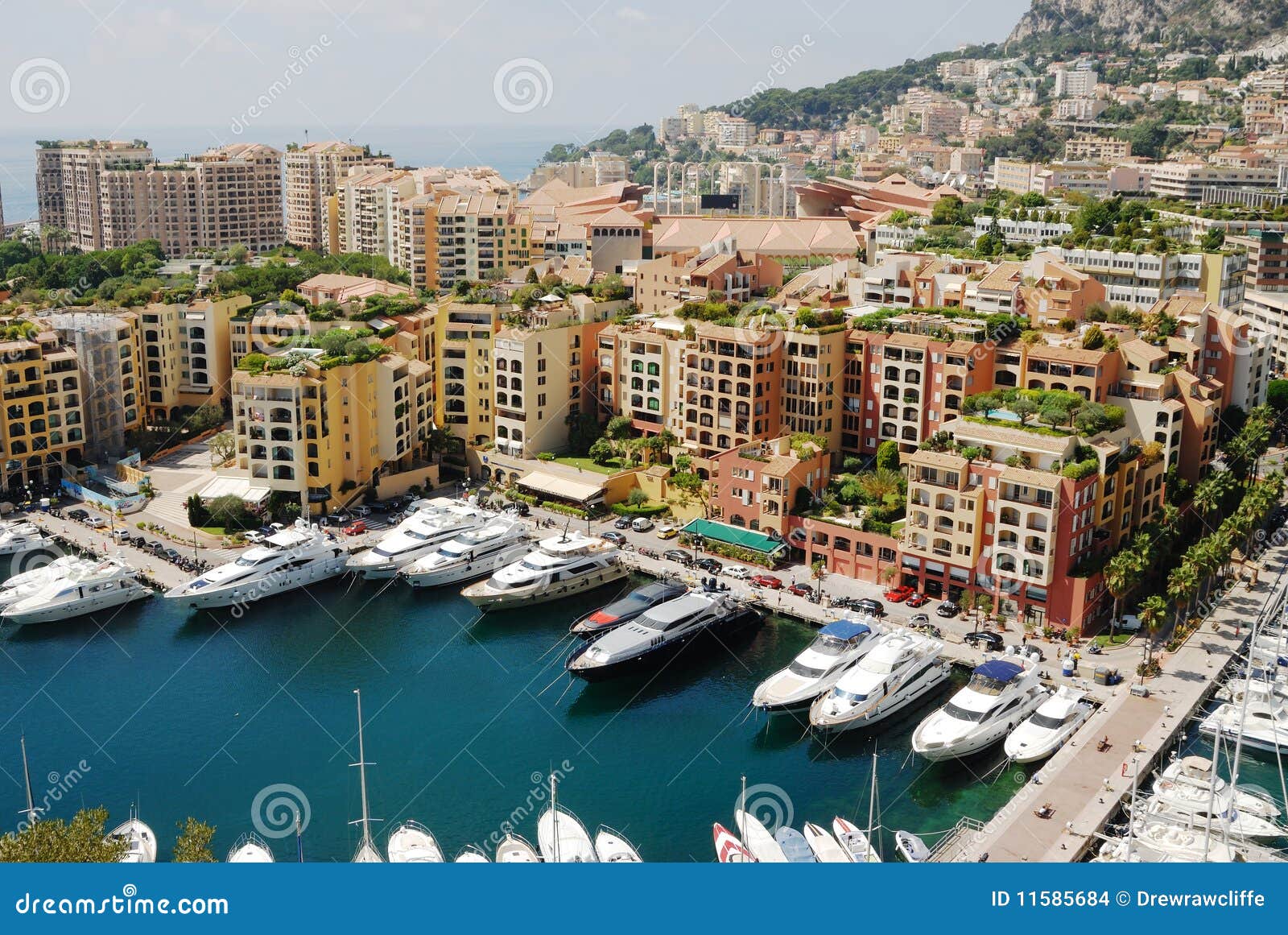 Monaco stock photo. Image of moorings, tower, limestone - 11585684