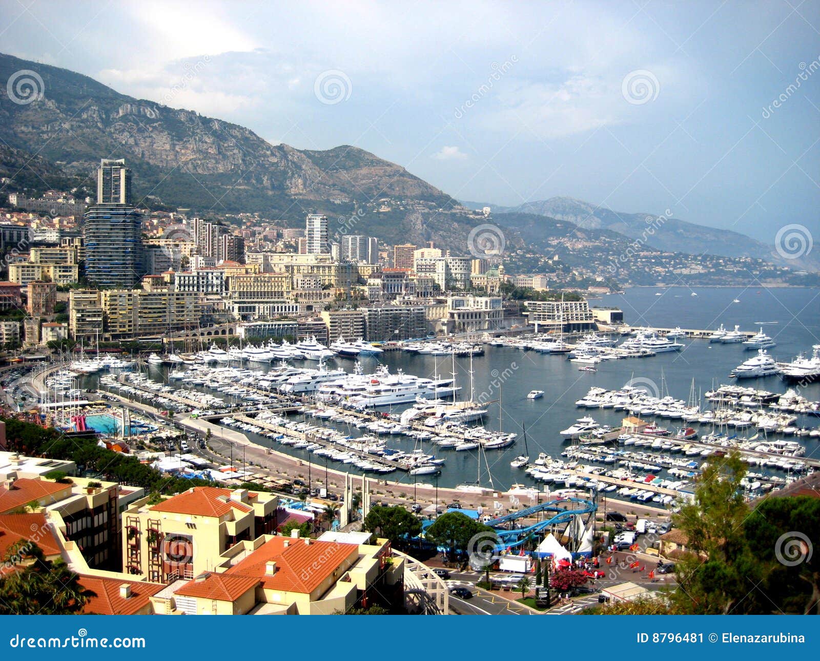 Monaco stock image. Image of clowdy, yacht, dock, docked - 8796481