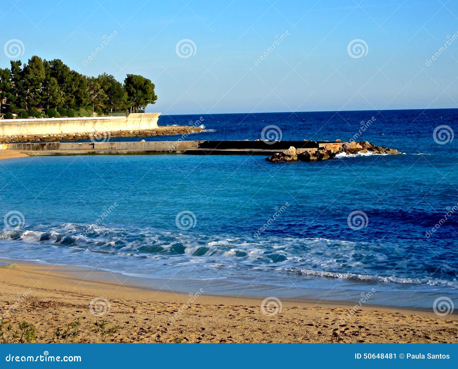 Monaco Beach stock image. Image of blue, country, afternoon - 50648481