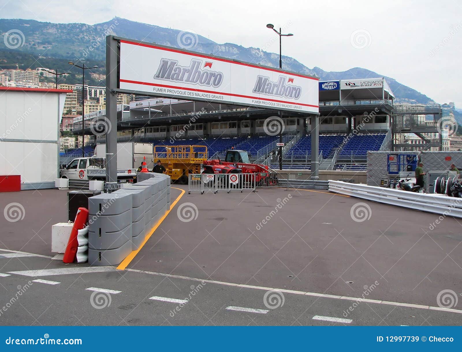 Monaco Circuit - Paddock Entrance Editorial Stock Image - Image of ...