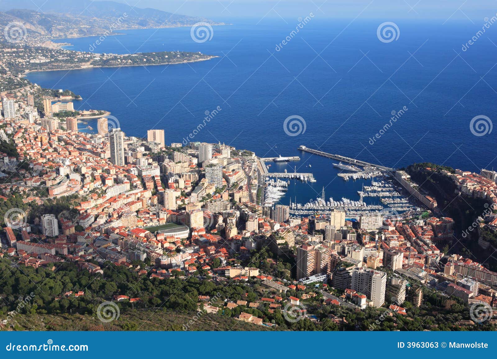Monaco coast stock image. Image of horizon, harbor, french - 3963063