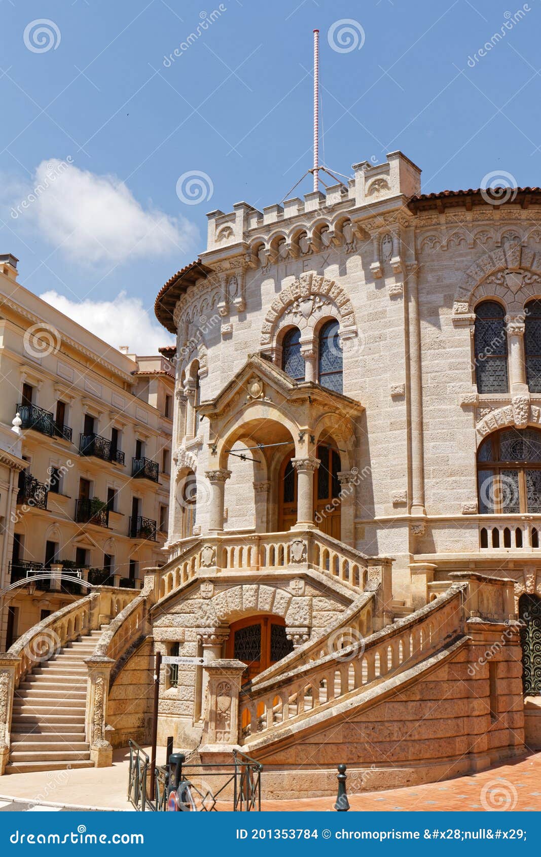 Monaco courthouse facade stock photo. Image of architecture - 201353784