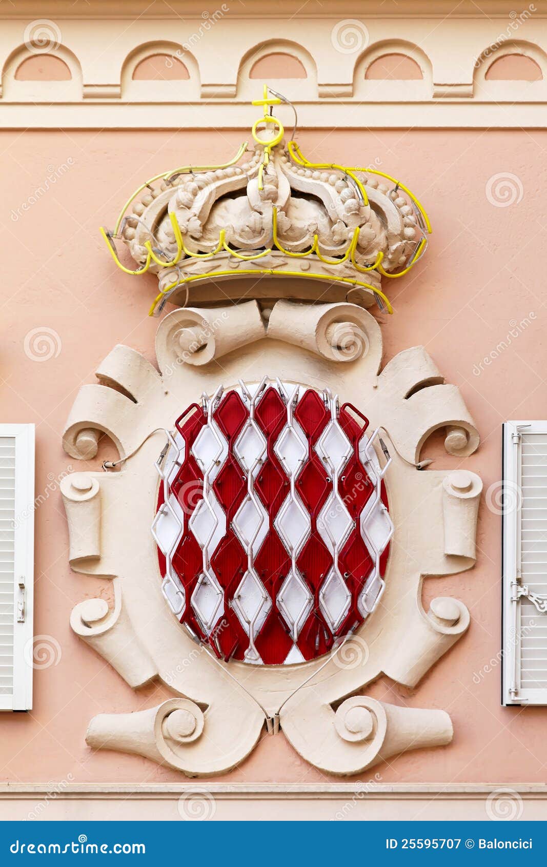 Monaco crest editorial photography. Image of design, coat - 25595707