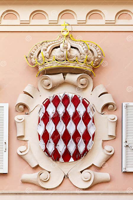 Monaco crest editorial photography. Image of design, coat - 25595707
