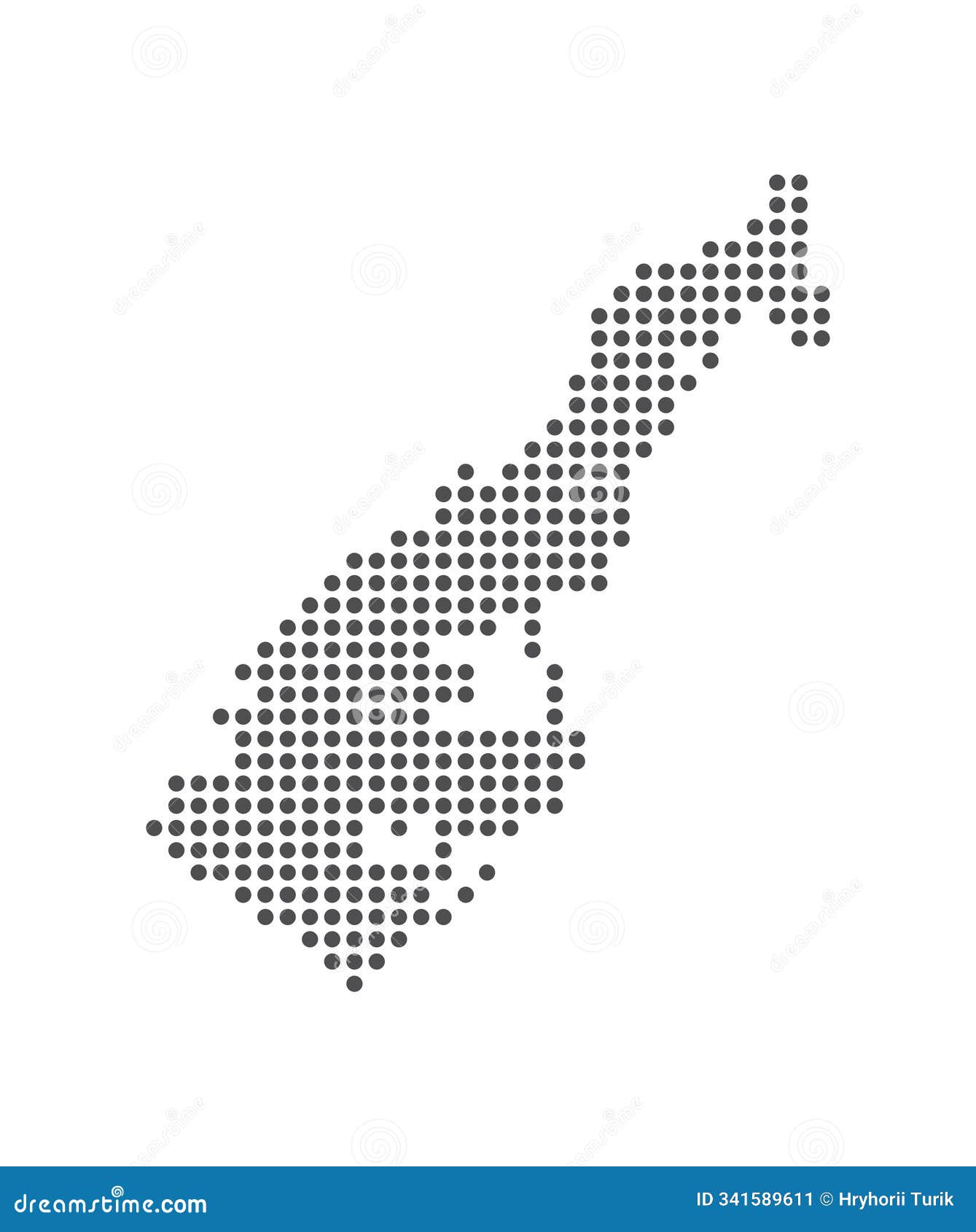 Monaco - Dotted Map. Map Formed by Dots Stock Illustration ...