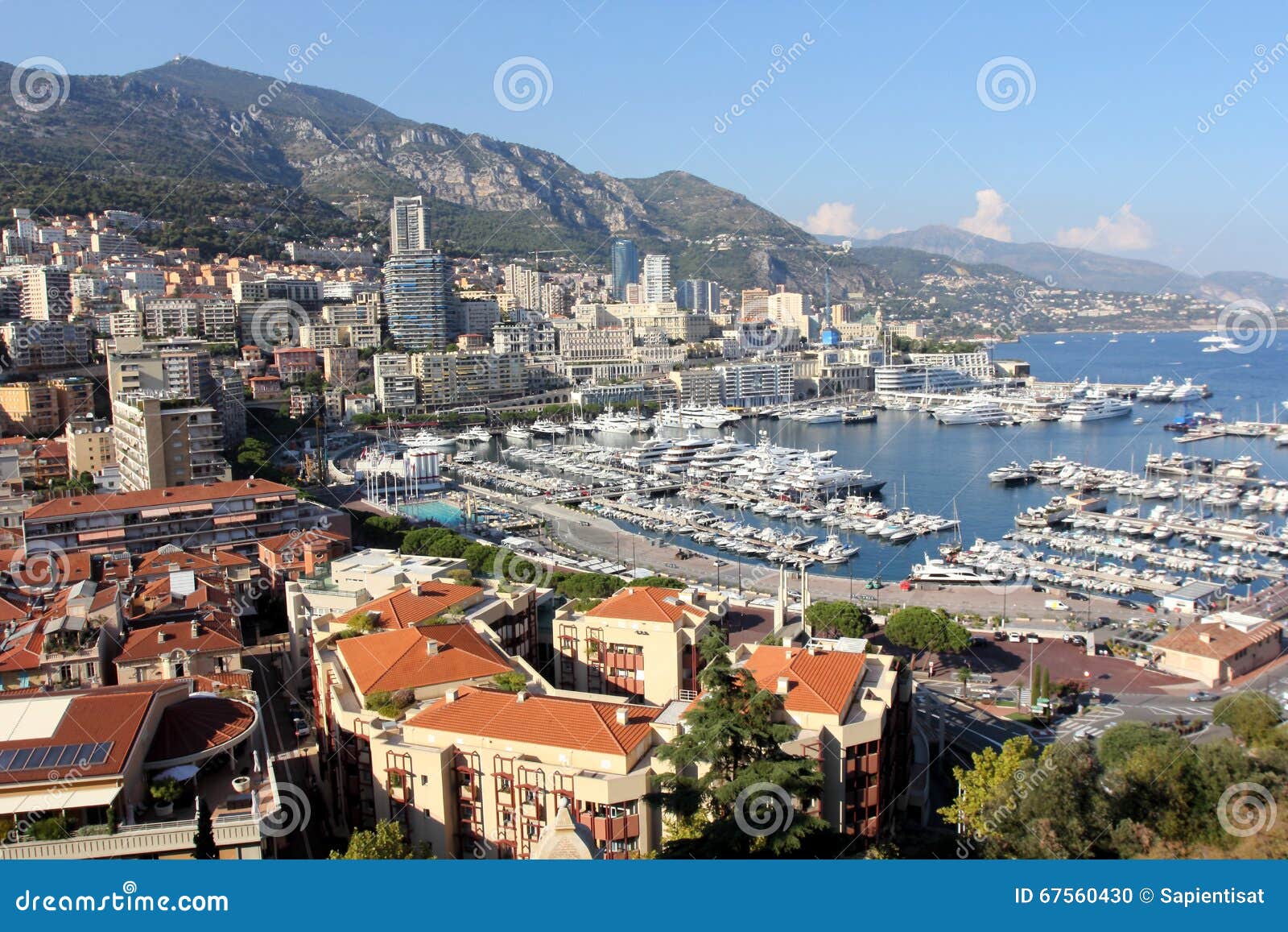 Monaco, Europe. stock photo. Image of aerial, carlo, europe - 67560430
