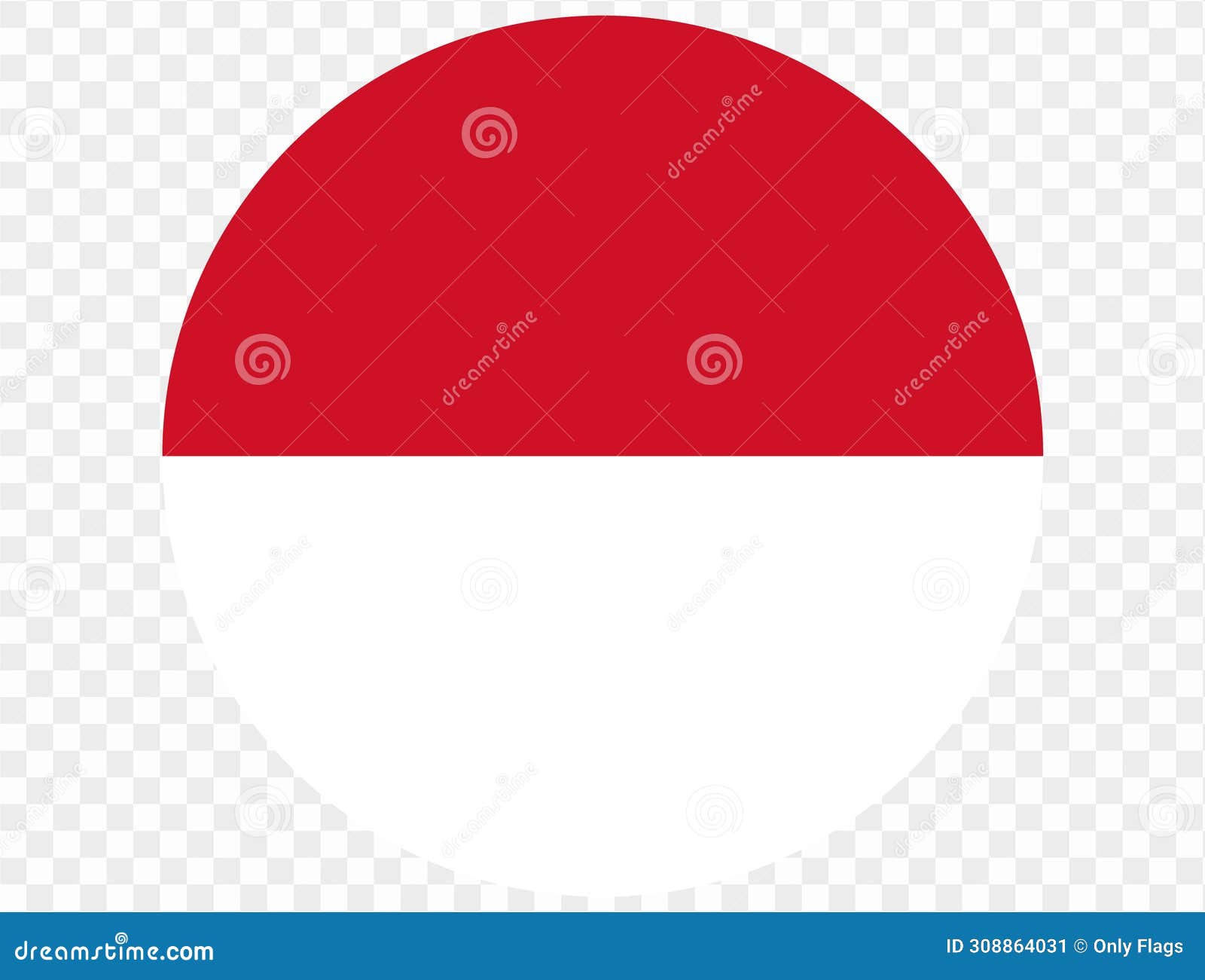 Monaco Flag Button on Png or Transparent Background. Vector ...