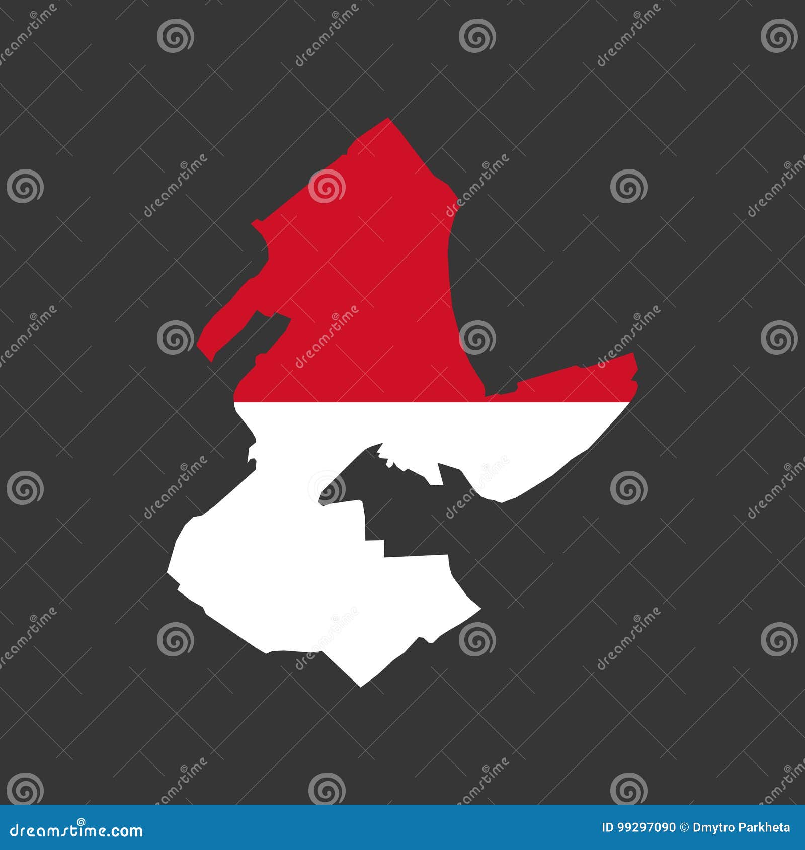 Monaco flag and map stock vector. Illustration of graphic - 99297090