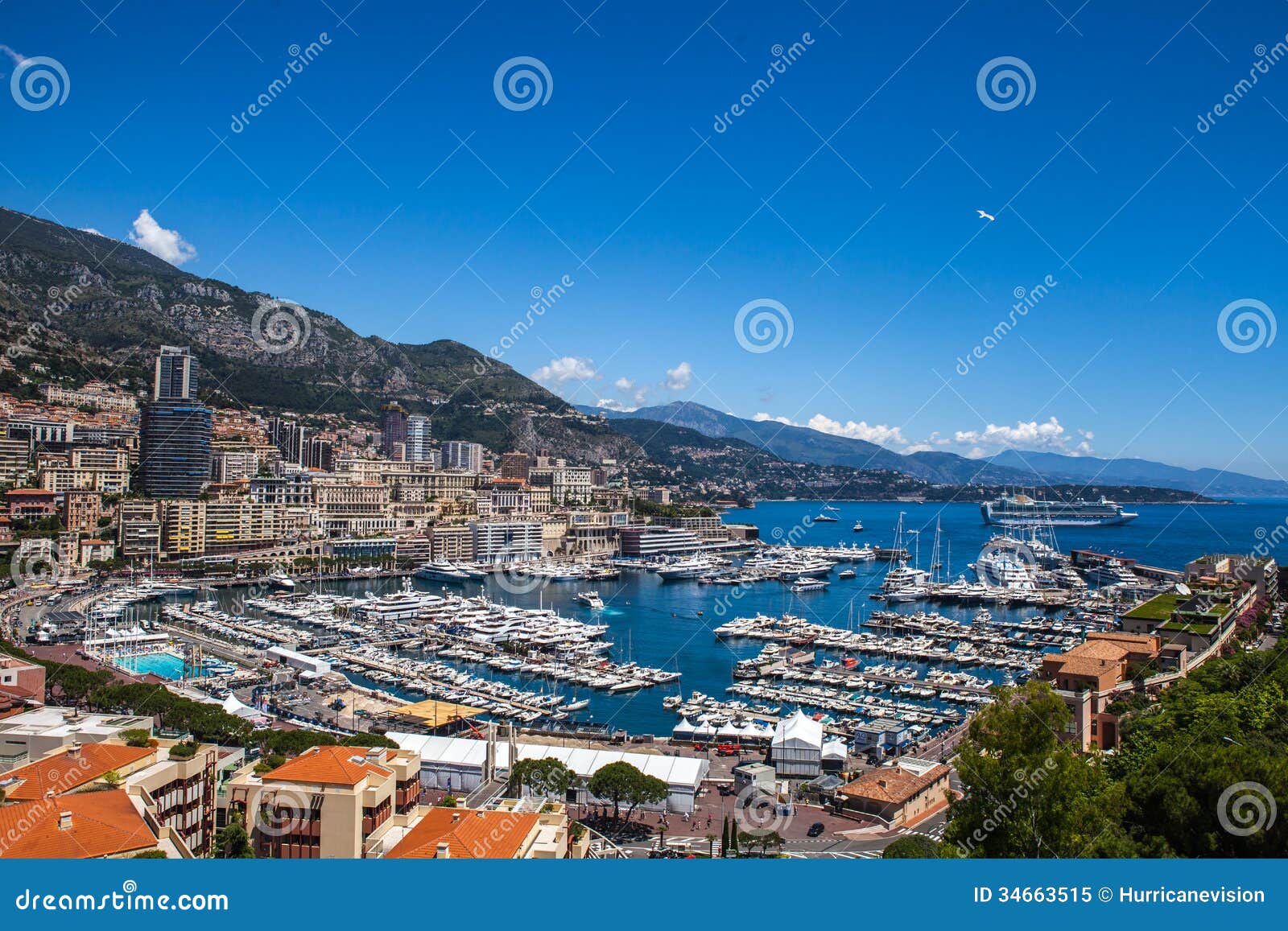 Monaco hamn redaktionell foto. Bild av hamn, monaco, sikt - 34663515