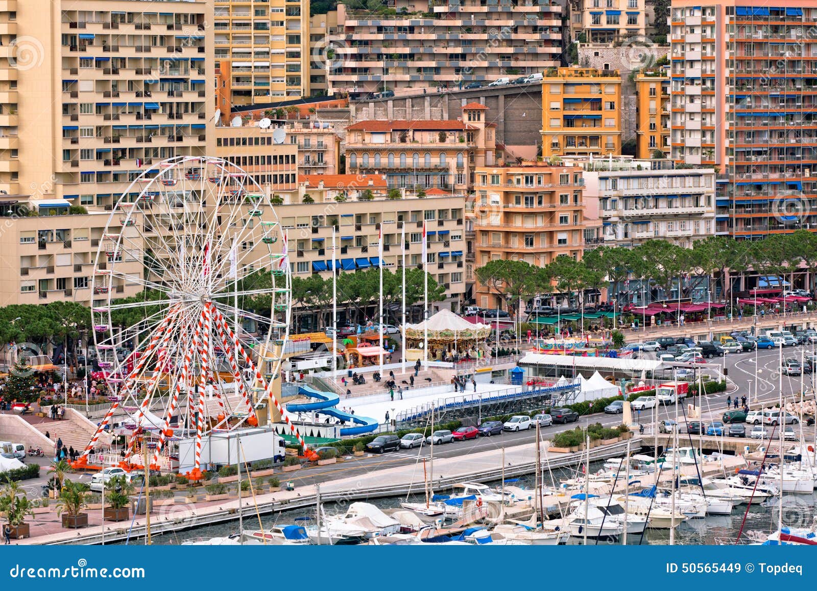 Monaco Hamn, Monte Carlo, Sikt Fotografering för Bildbyråer - Bild av ...