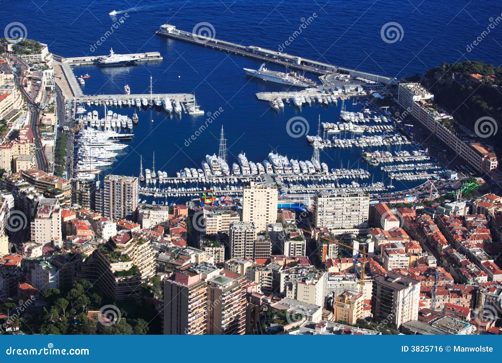 Monaco Harbor, French Riviera Stock Photo - Image of europe, port: 3825716