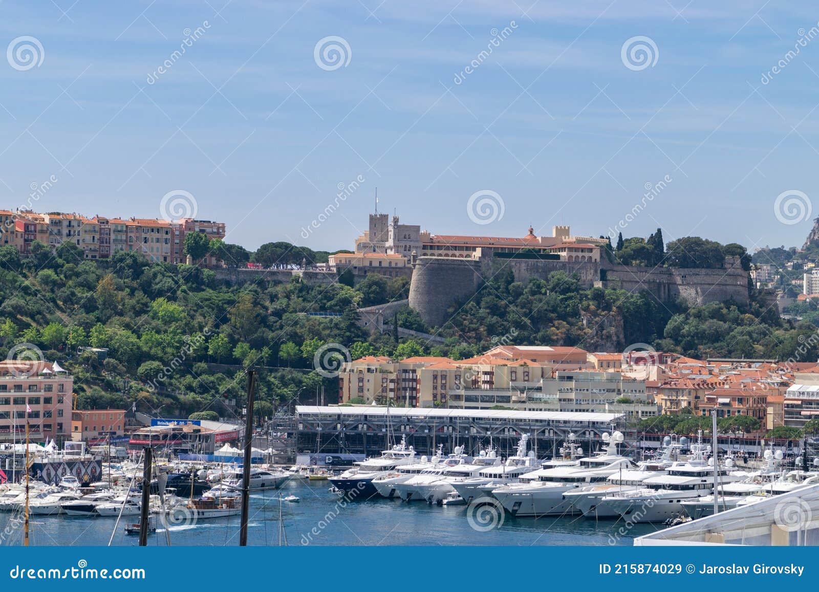 Monaco harbor luxury stock image. Image of tourism, marina - 215874029