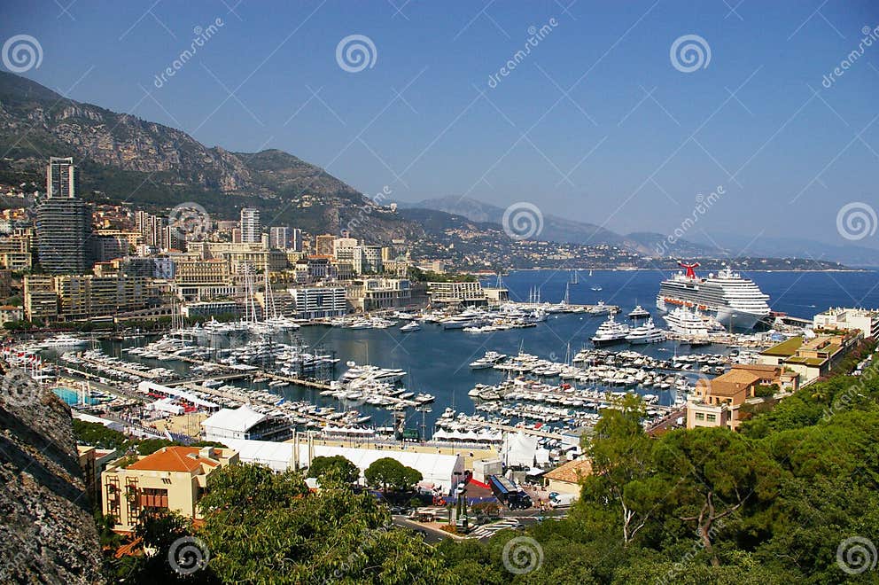 Monaco Harbor stock photo. Image of view, docks, cruise - 61420008