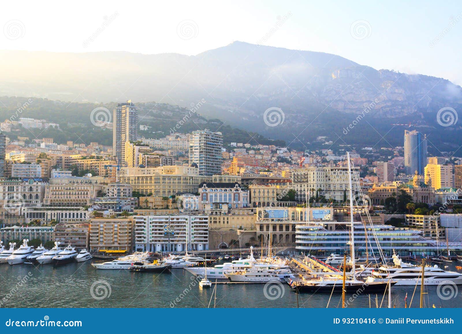 Monaco Harbour stock photo. Image of pier, countries - 93210416