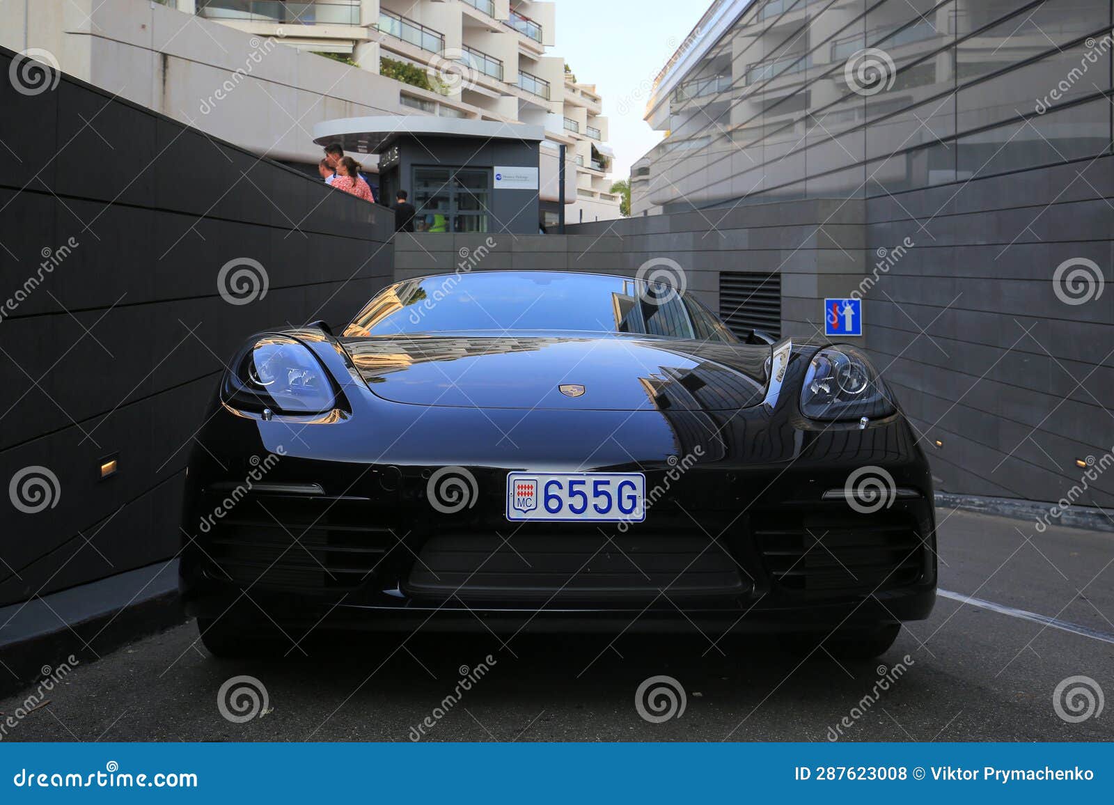 Front View Porsche Car in Monaco Editorial Stock Photo - Image of ...
