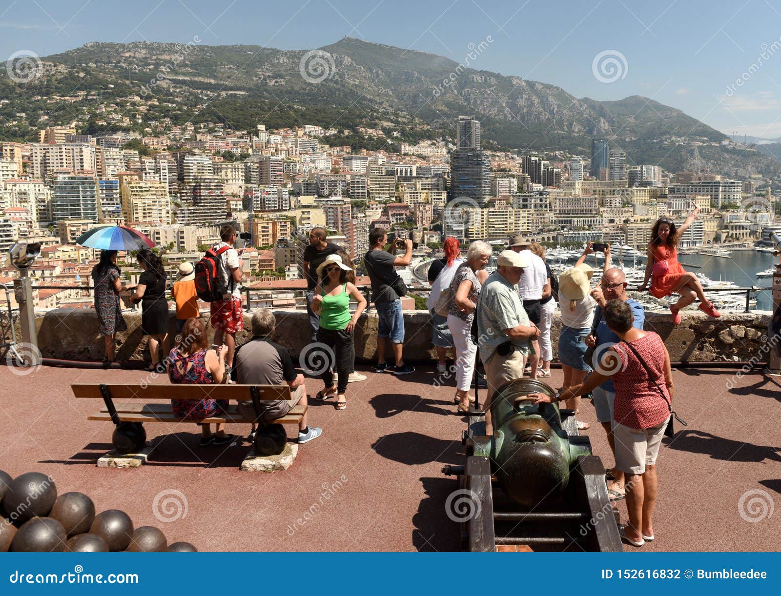 Monaco - June 20, 2019: Crowd Tourists in the Centr of Monaco Editorial ...