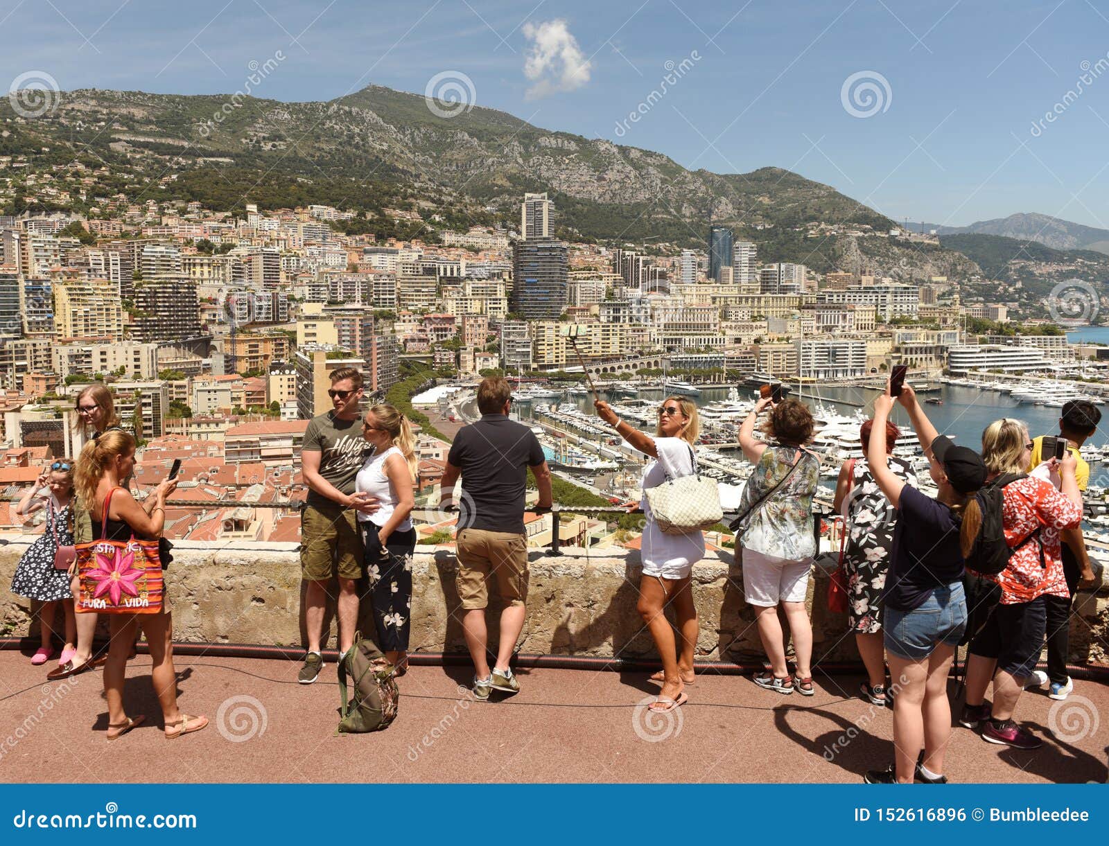 Monaco - June 23, 2019: Crowd Tourists in the Centr of Monaco Editorial ...