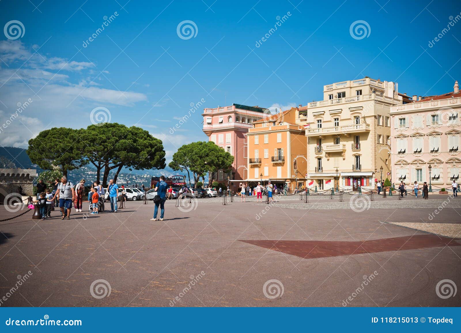 Prince S Palace of Monaco Square Editorial Stock Photo - Image of blue ...